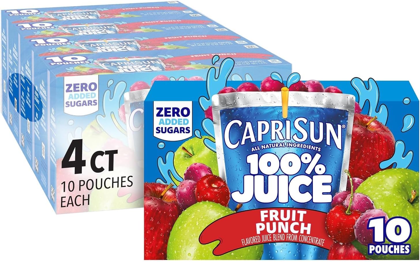 Amazon.com : Capri Sun Fruit Punch Ready-to-Drink Juice (40 Pouches, 4 ...