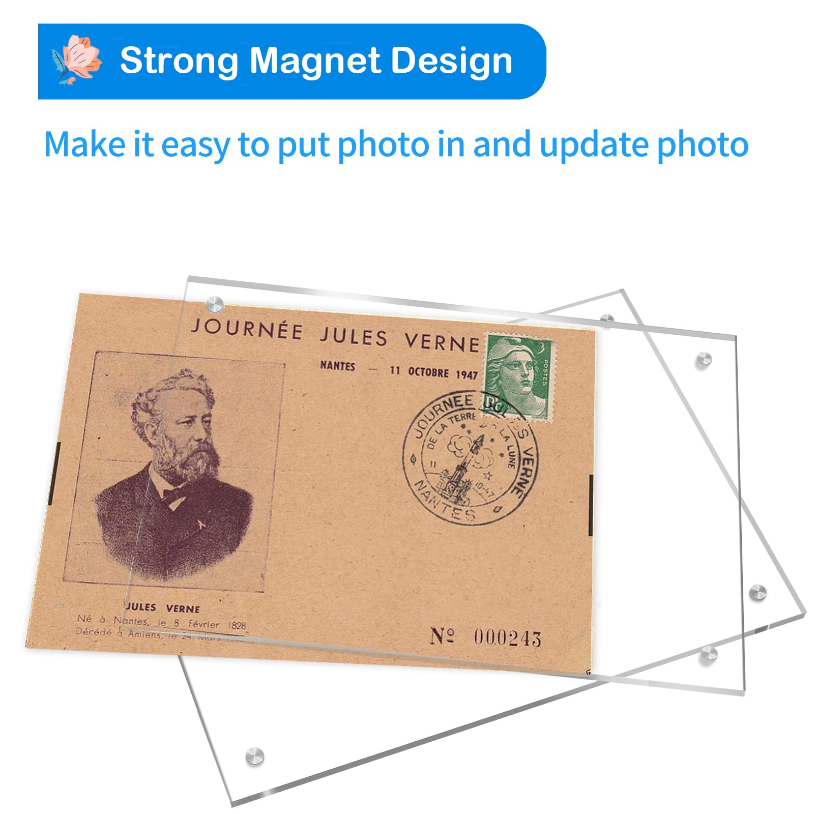 Snapklik.com : 3 Pack 8x10 Inch Acrylic Frame, Clear Double Sided ...