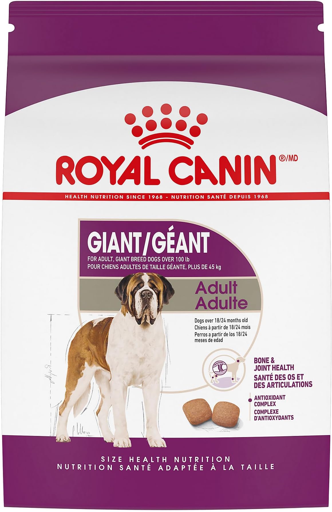 Amazon.com: Royal Canin Size Health Nutrition Giant Adult Dog Food Dry ...