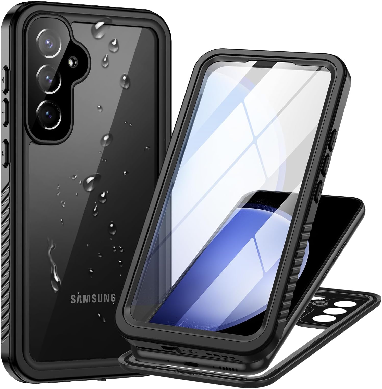 Focusor Coque pour Samsung Galaxy S23 FE Étanche [IP68 Imperméable] 360 ...