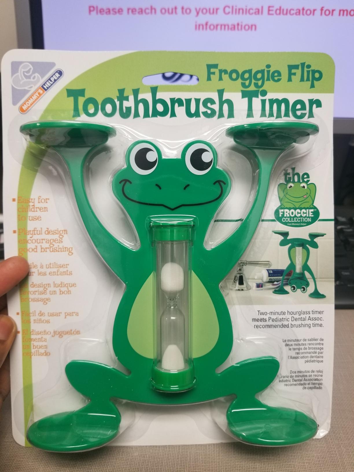 Amazon.com: Mommys Helper Froggie Flip Toothbrush Timer, Green : Health ...