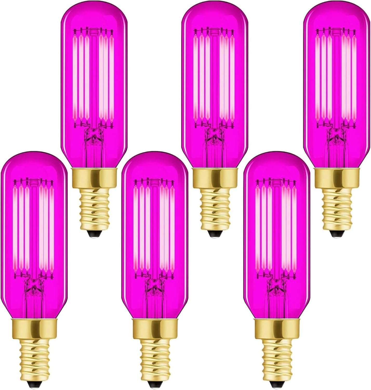 2 Pack BlueX LED Candle Pink Light Bulb - 4W (40Watt Equivalent) - E12 ...