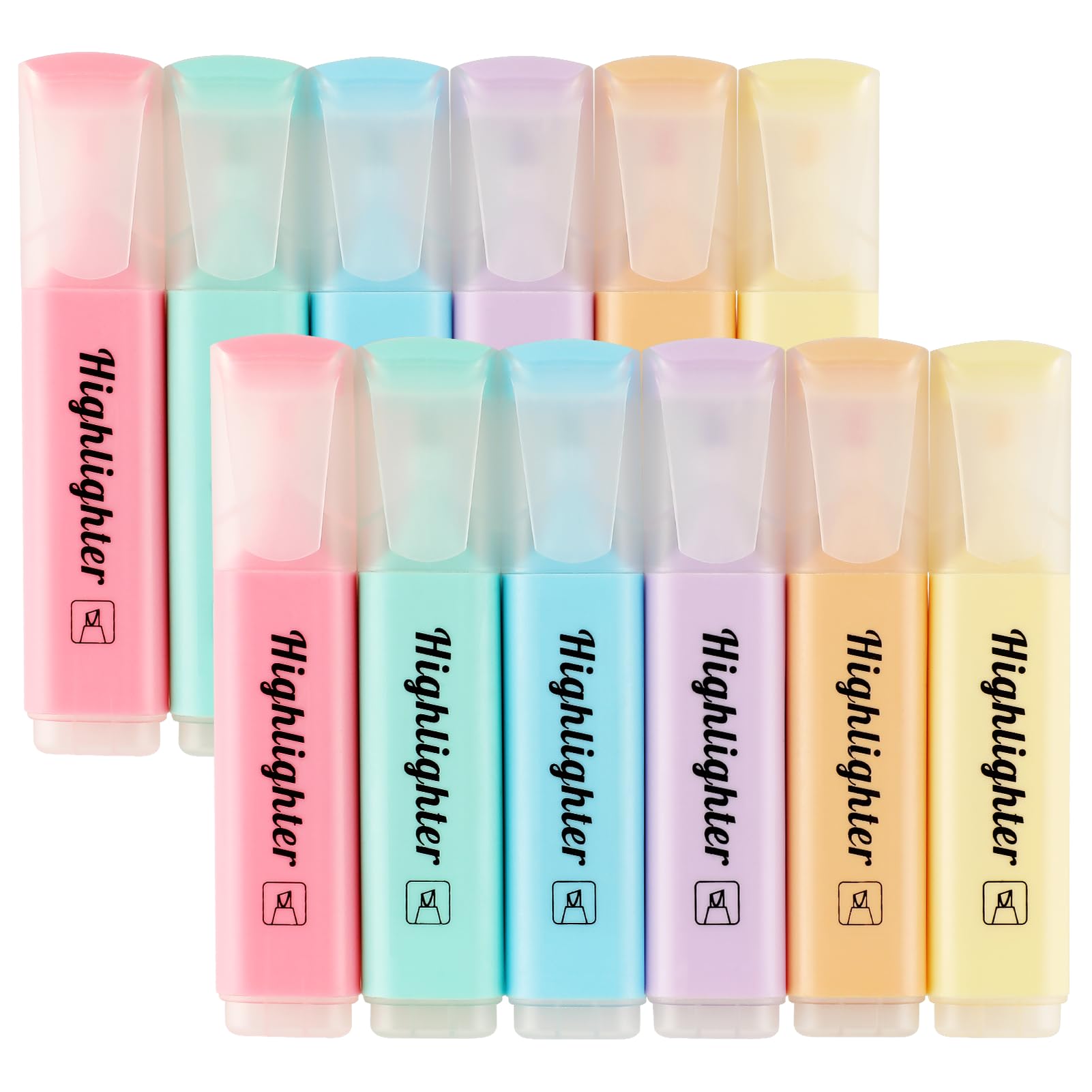 Amazon.com : MaxGear Highlighters, Pastel Color Chisel Tip Highlighters ...