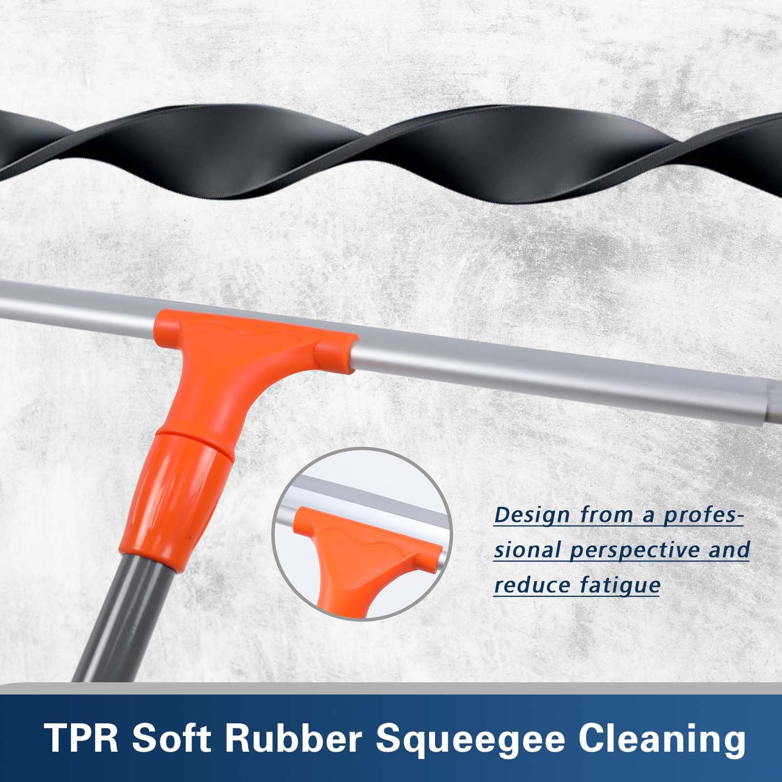Snapklik.com : Professional Floor Scrubber Shower Squeegee,Rubber Silicone Broom