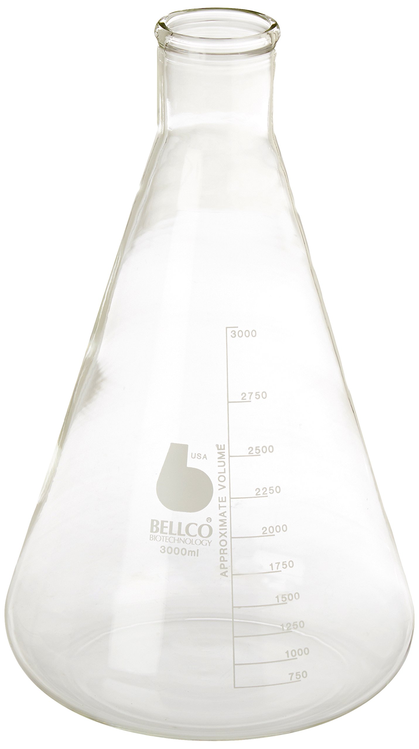 Buy Bellco Glass 2504-03000 Borosilicate Glass Graduated Erlenmeyer ...