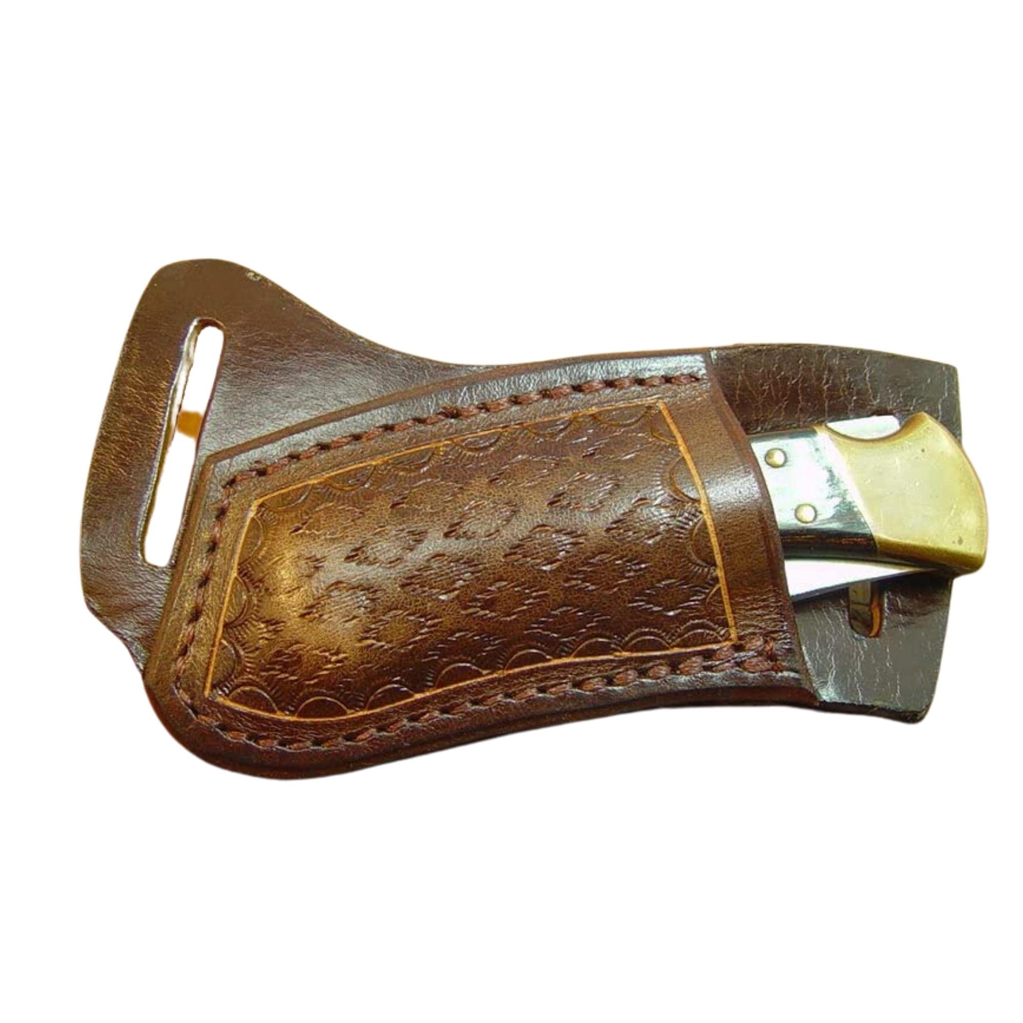 Amazon.com: Custom left hand cross draw knife sheath for a buck 110 ...