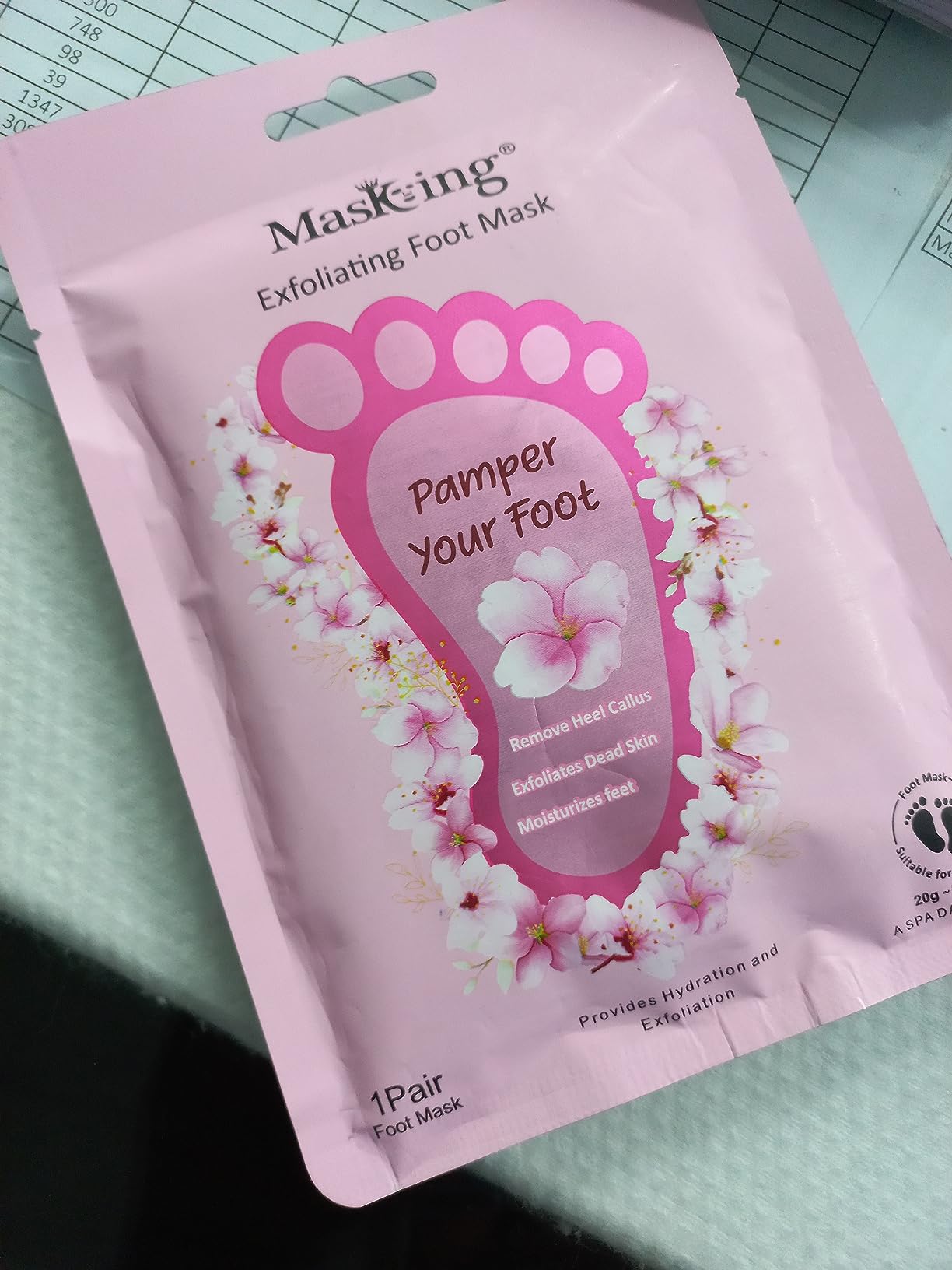 Masking Hydrating, Deep Moisturisation and Exfoliating Foot Mask for ...