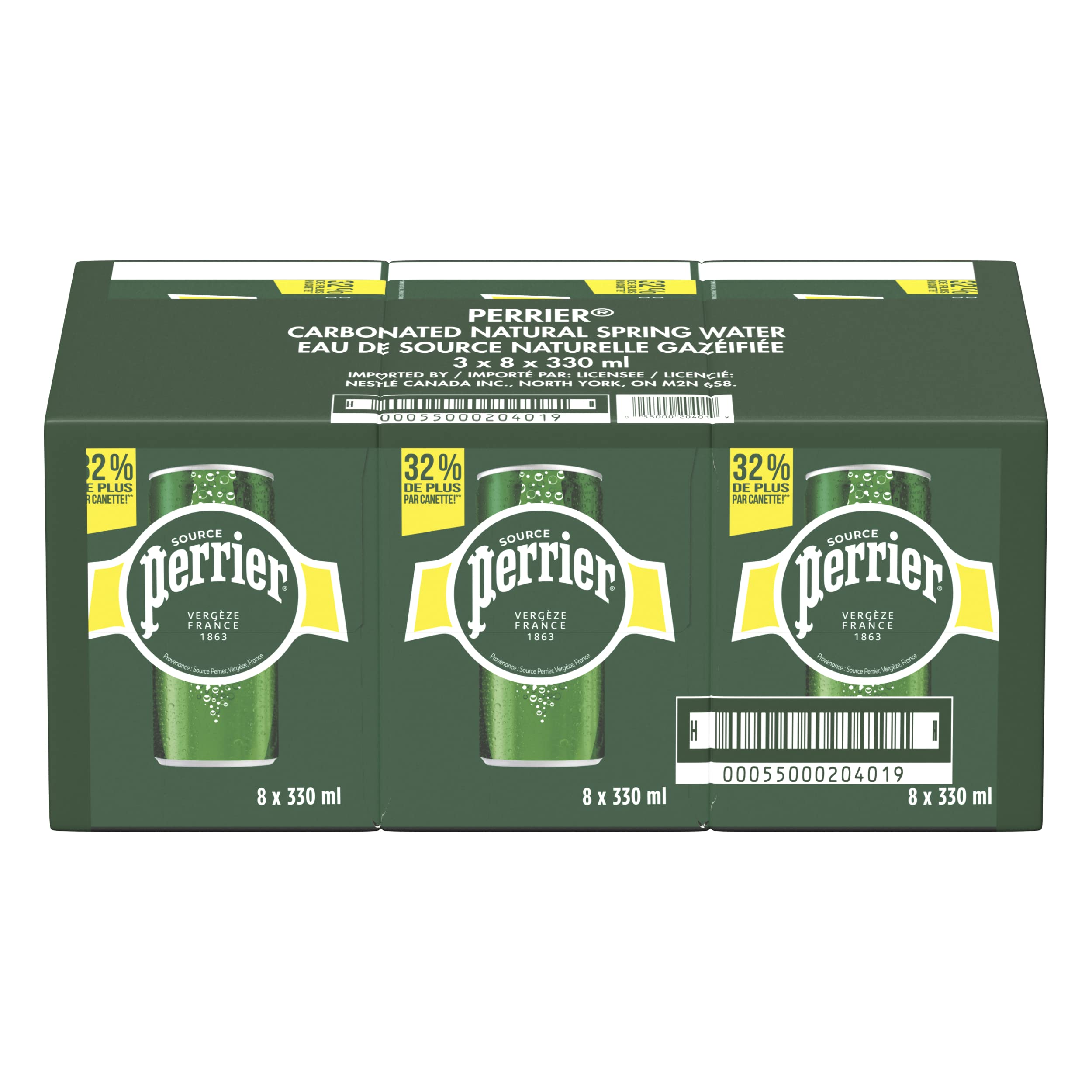 Perrier Original Carbonated Natural Spring Water, No Calories, No ...