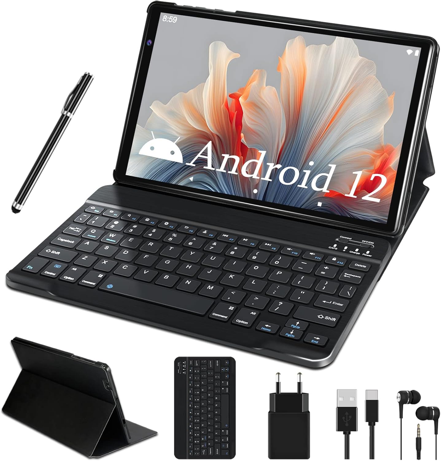 FACETEL Q3 Tablet 10 Pulgadas Android 12 Tableta Octa-Core 4GB RAM 64GB ...