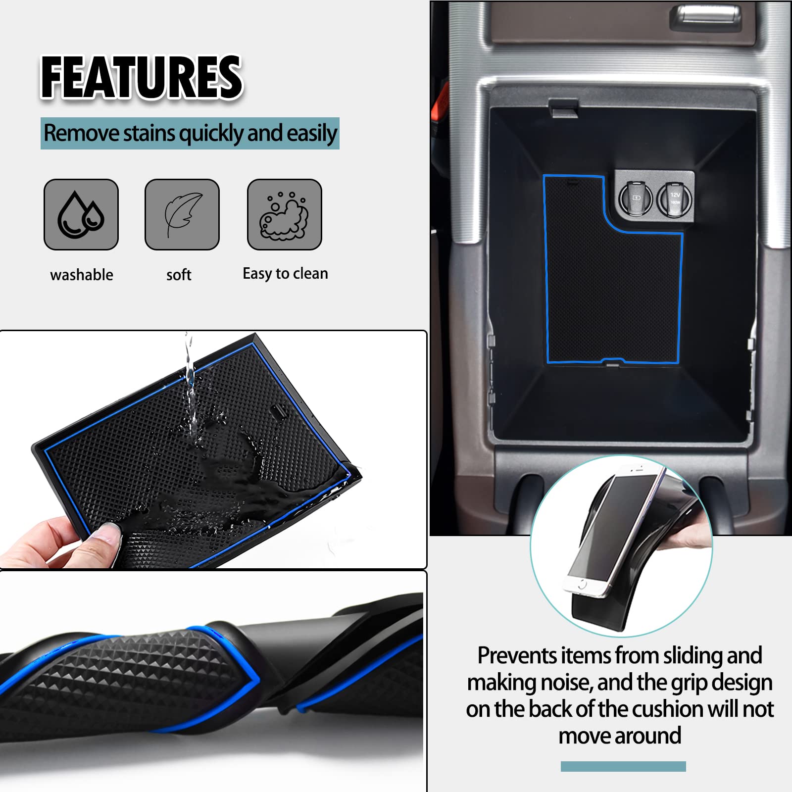 Snapklik.com : For 2024 2025 Hyundai Palisade Door Slot Mats 2025 ...