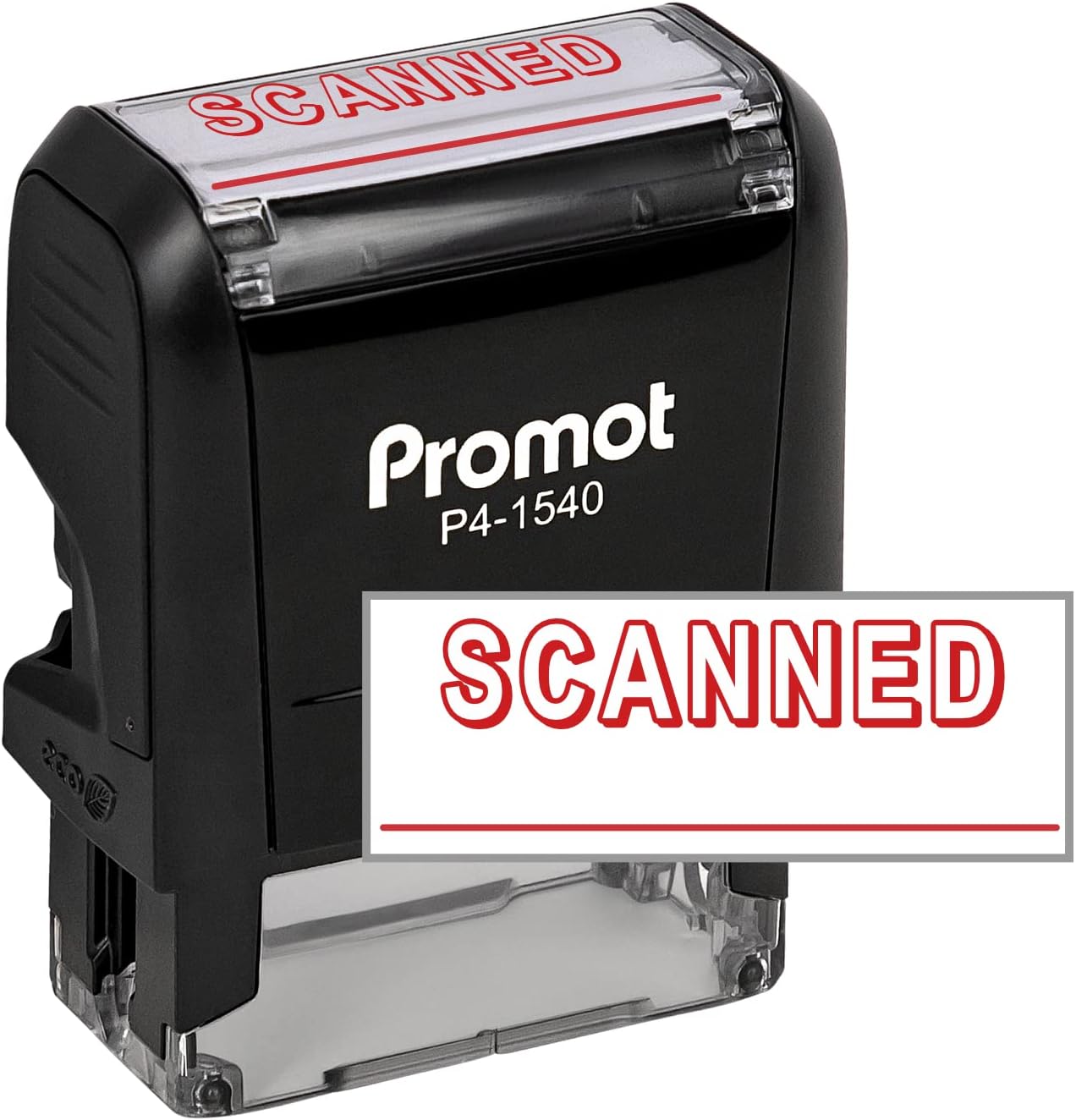 Amazon.com: Promot Scanned Self Inking Rubber Stamp - Refillable ...