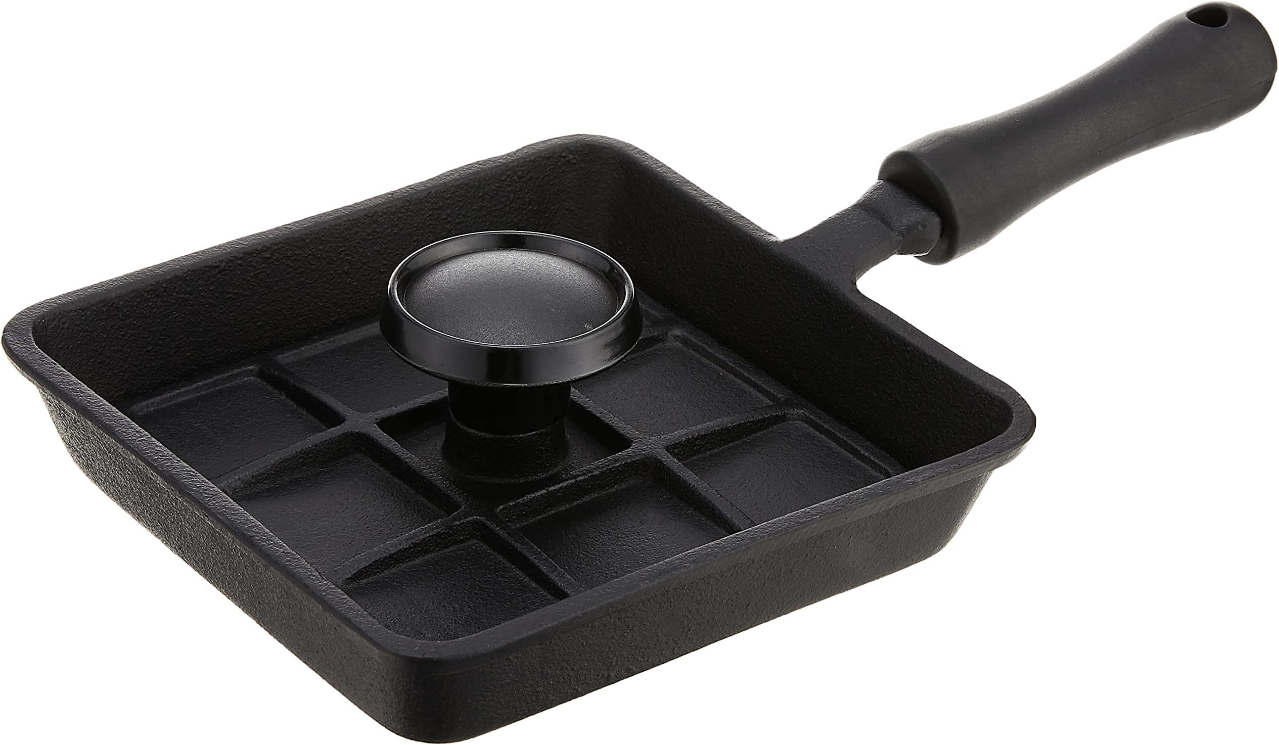 Amazon.com: Norpro Mini Cast Iron Panini Pan with Press, 5.9 IN, As ...
