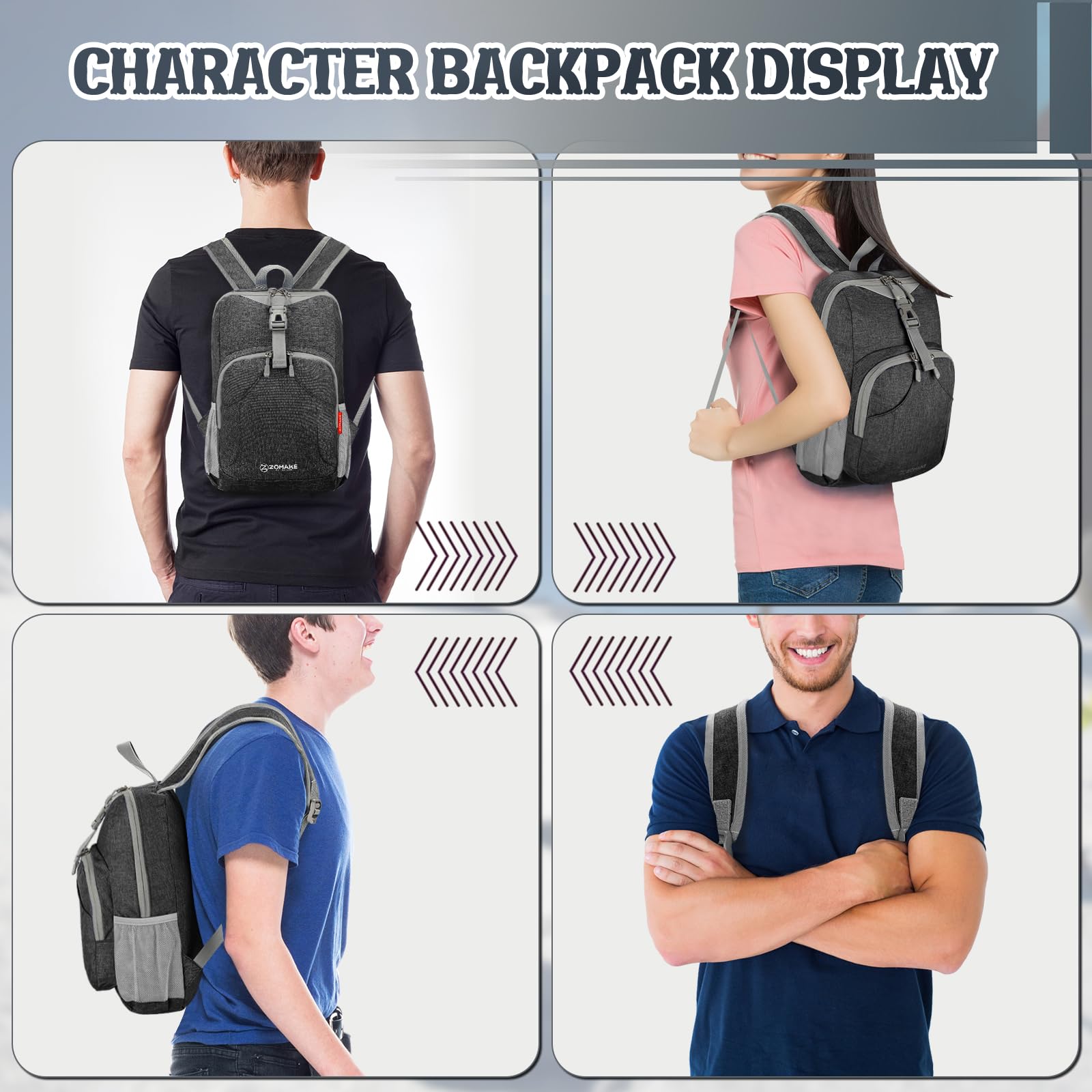 Snapklik.com : ZOMAKE Ultra Lightweight Backpack 10L, Small Hiking ...