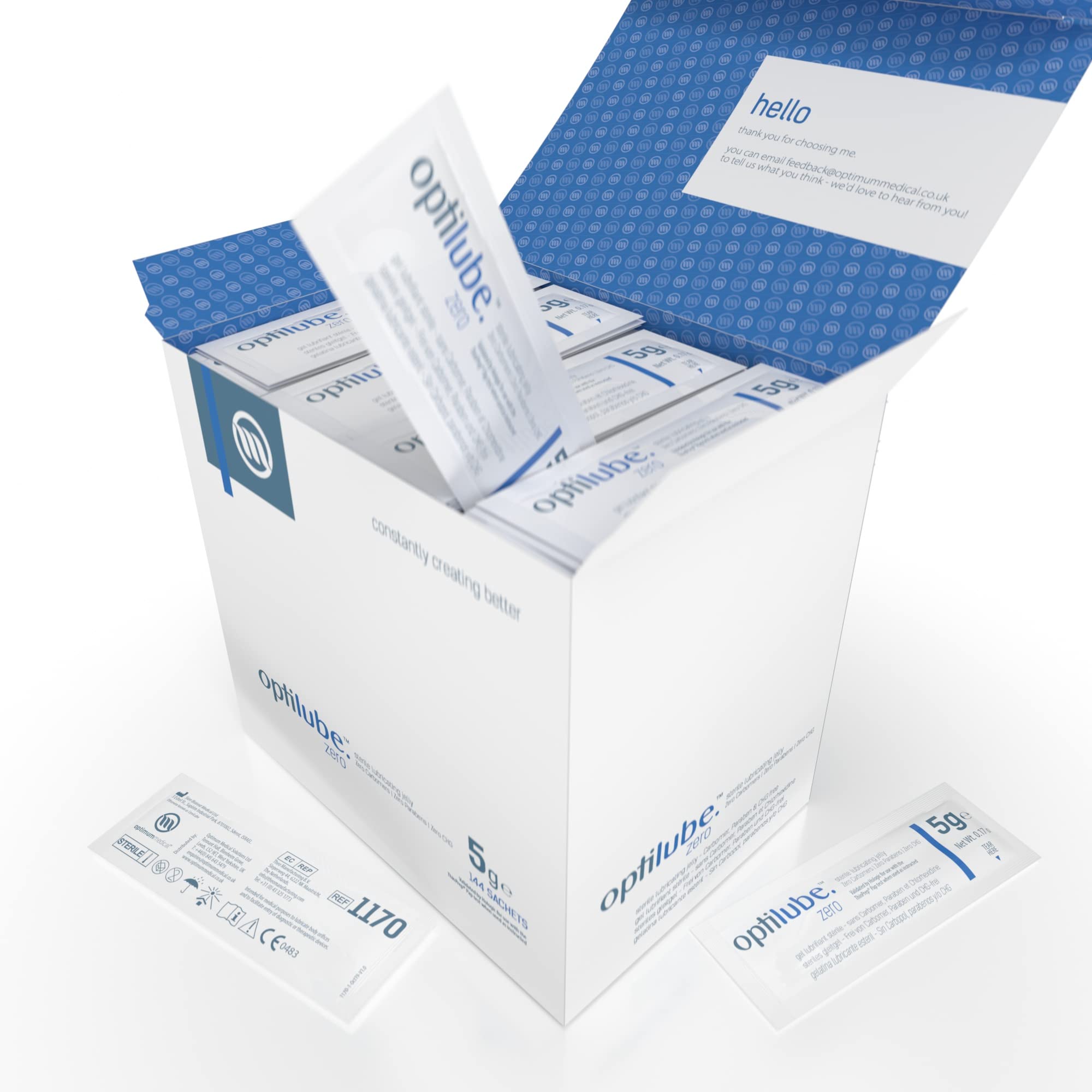 Buy OptiLube Zero – Medical Sterile Lubricant Jelly – For Hospital and ...