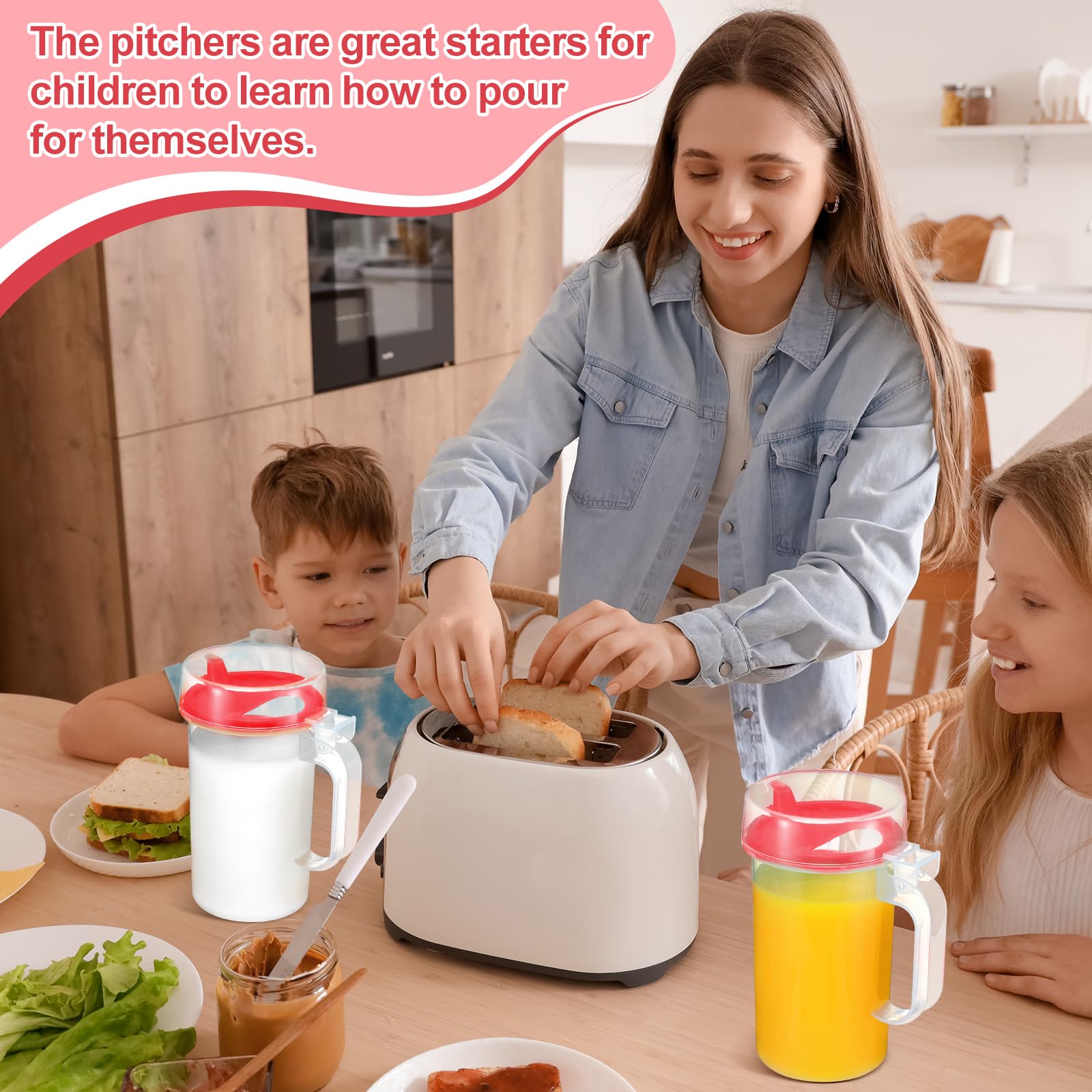 Snapklik.com : Newtay 6 Pack Early Learning Kids Easy Pouring Mini ...