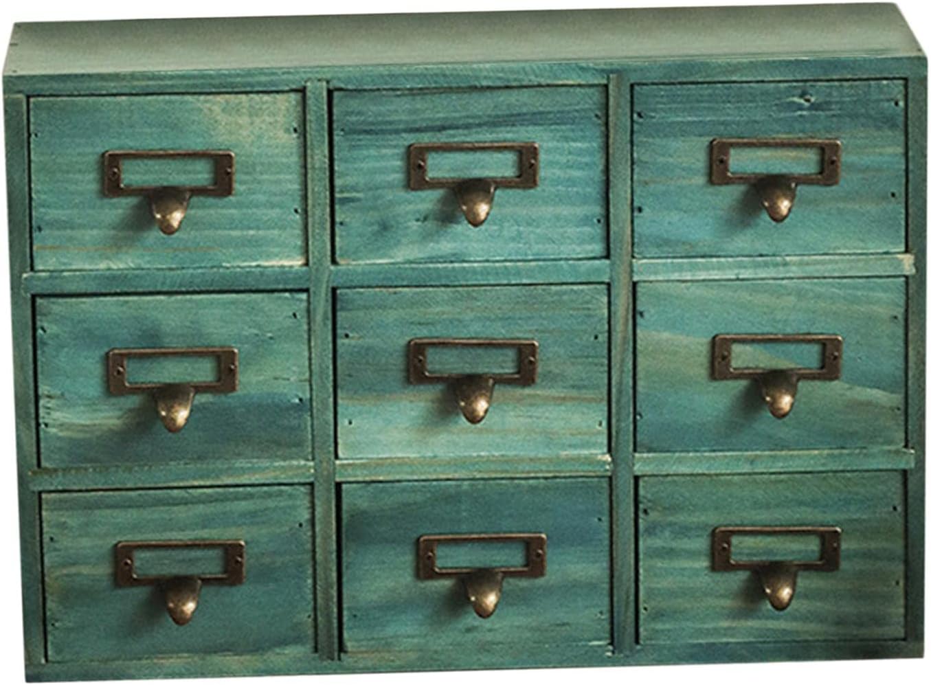 Amazon.co.jp: Desktop Storage Cabinet, 9 Drawers Vintage Multi-Level ...