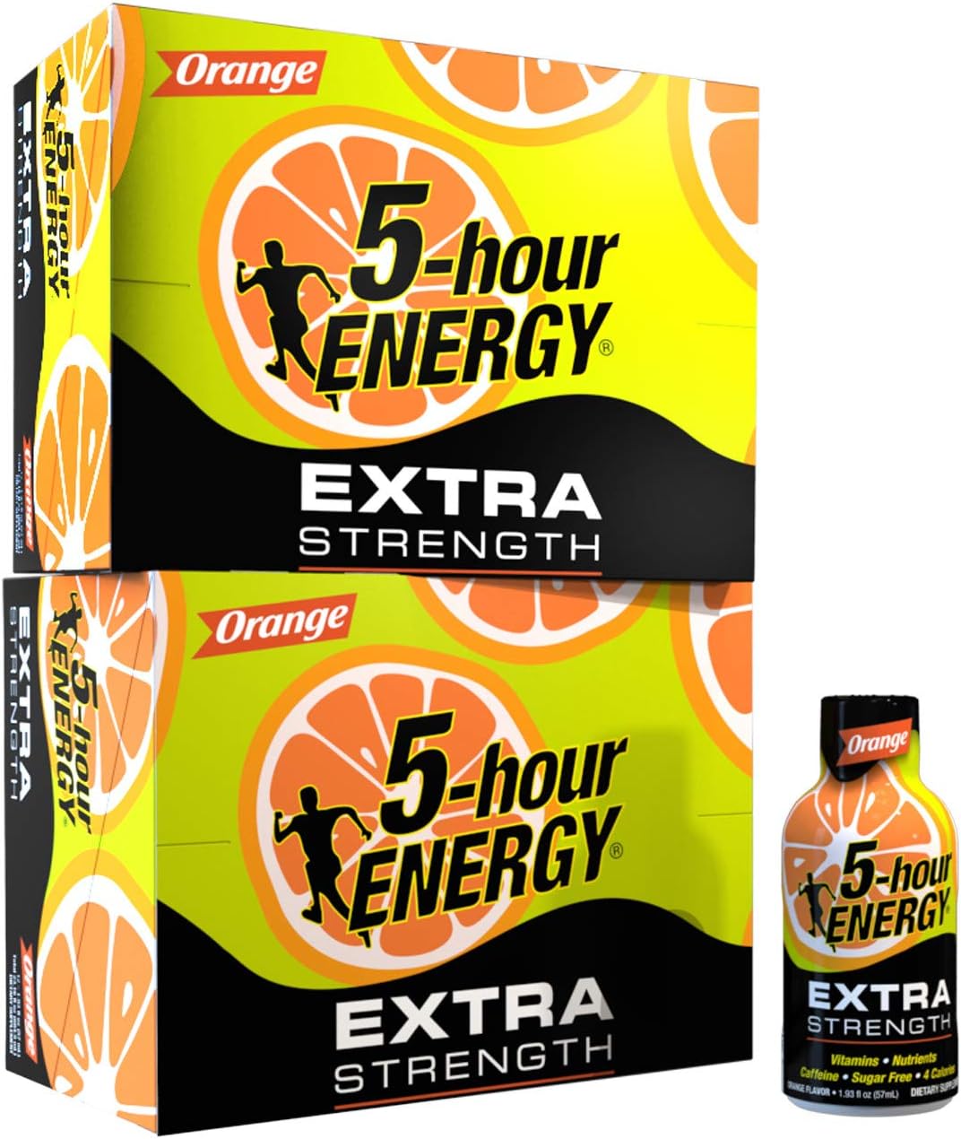 Amazon.com : 5-hour ENERGY Shot, Extra Strength Orange, 1.93 Ounce, 24 ...