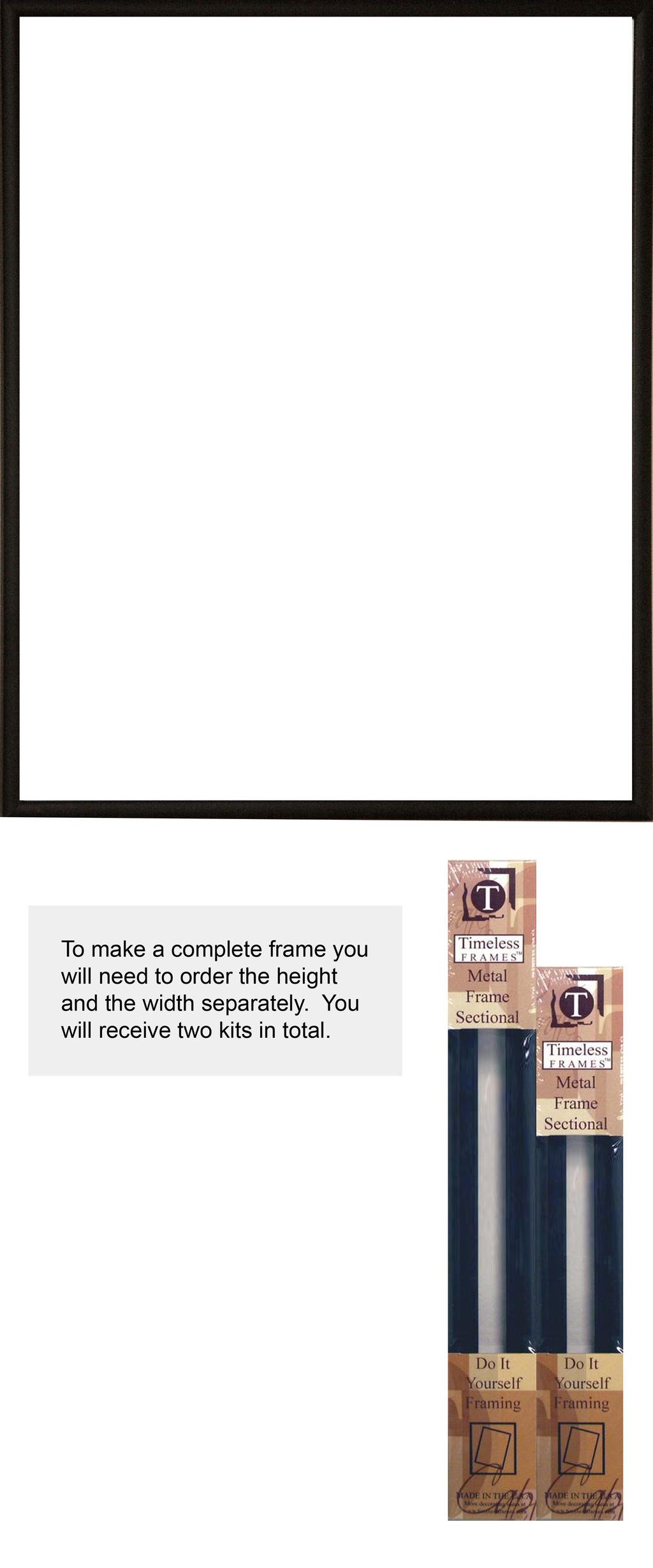 Amazon.com: Timeless Frames Black 38" Metal Sectional Moulding Do it ...