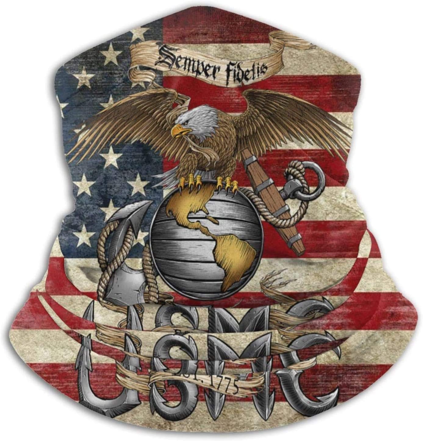 USMC US Marina Corps Veterans Seamless Warmer Face Bandana Headband ...