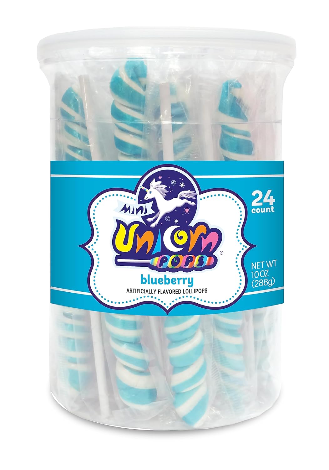 Amazon.com : Adams & Brooks, Inc. Unicorn Pops 24 Count Individually ...