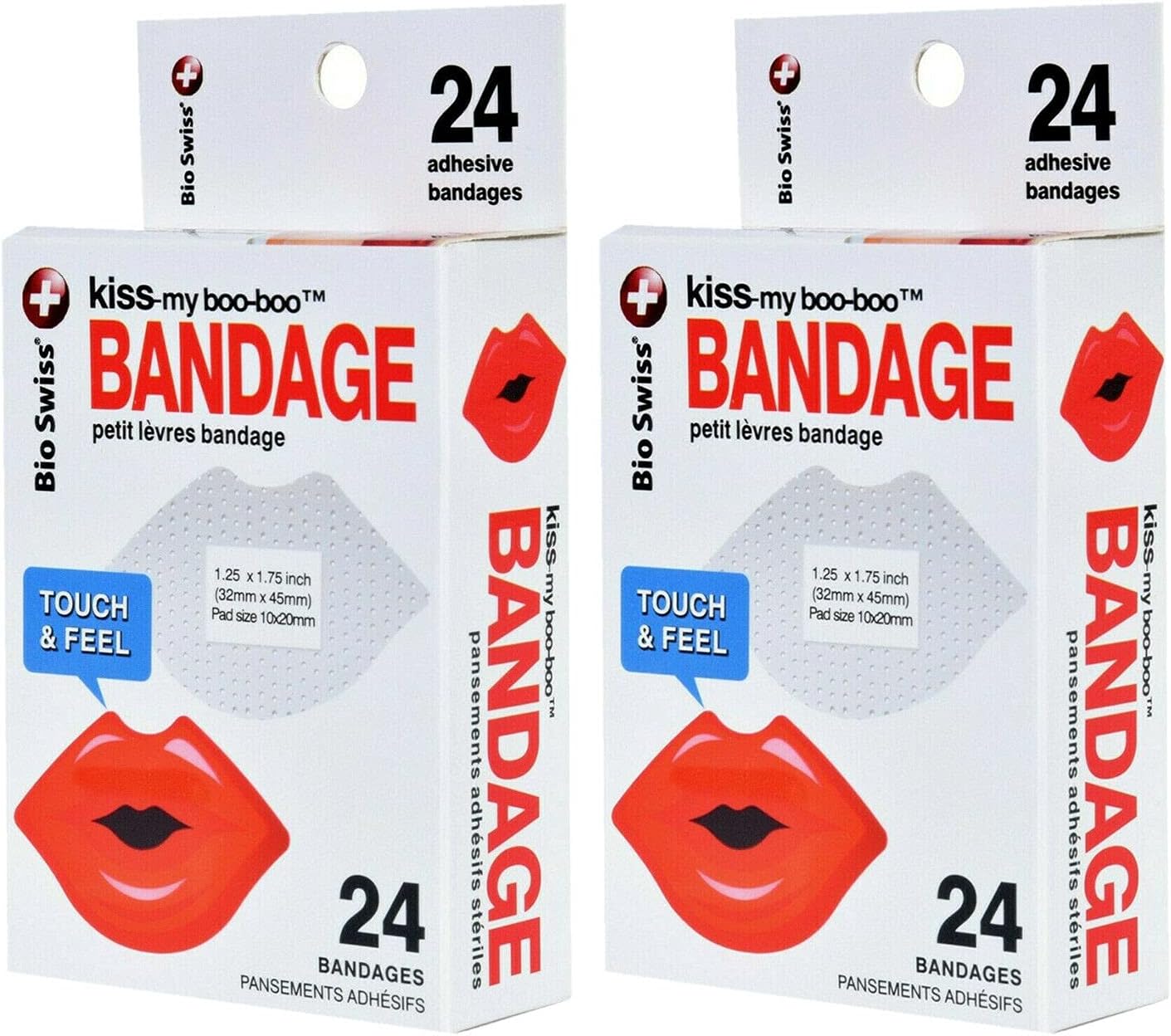 Amazon.com: Kiss-My-Boo-Boo Pink Lips Bandage
