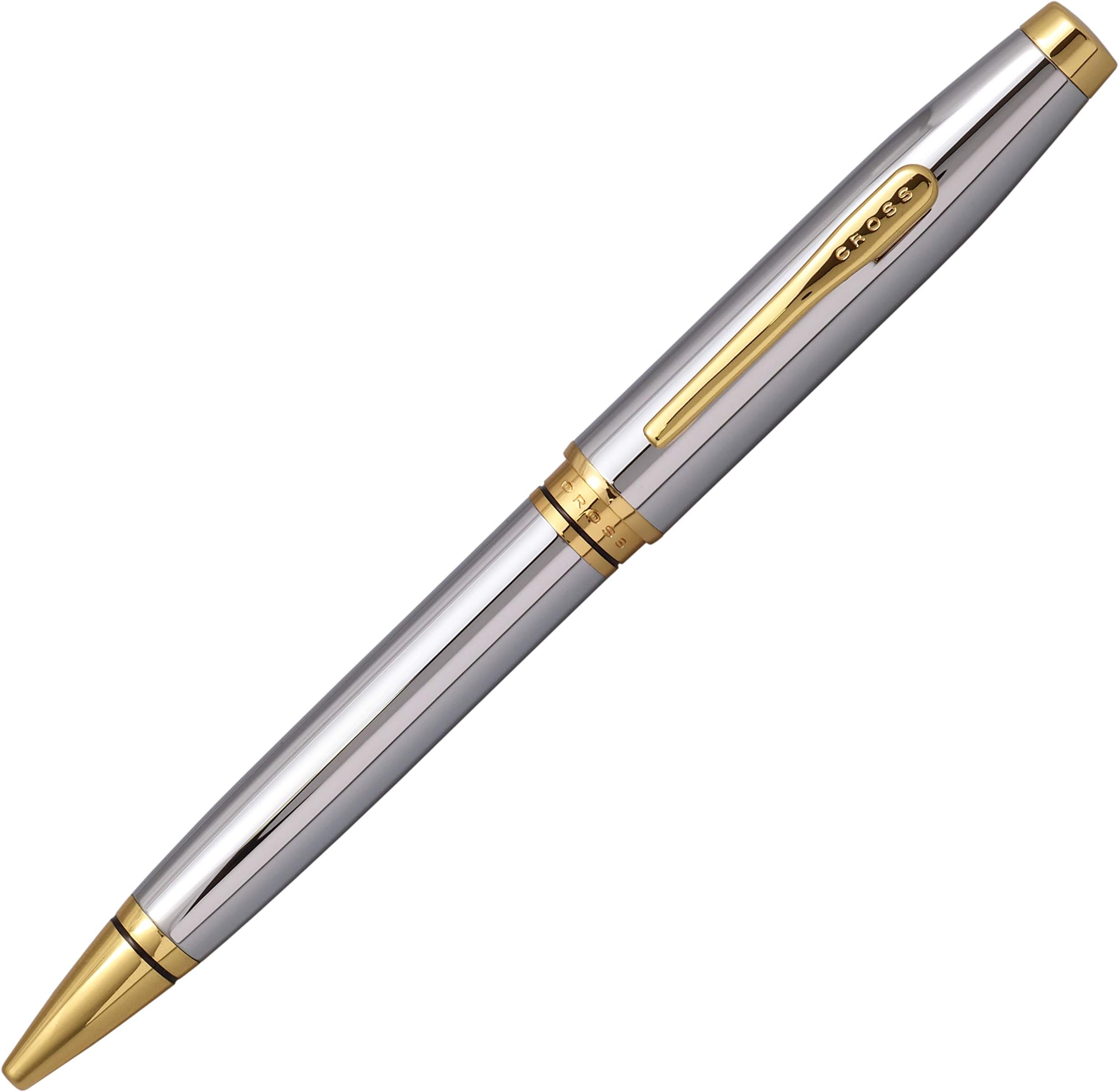 Amazon.com : CROSS Coventry Ballpoint Pen M Line Width Chrome Gold Gift ...