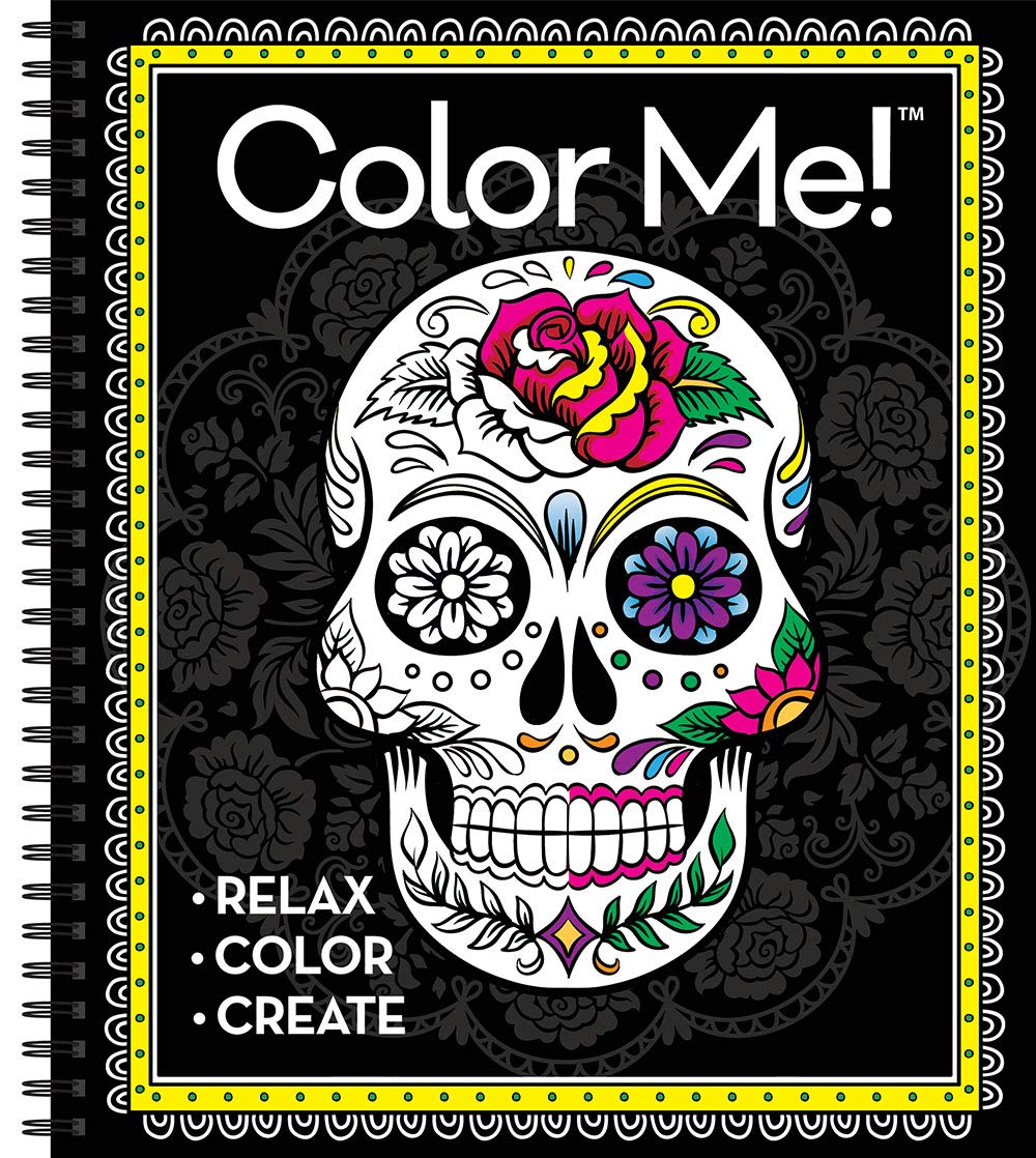 Color Me! Adult Coloring Book (Skull Cover - Includes a Variety of ...