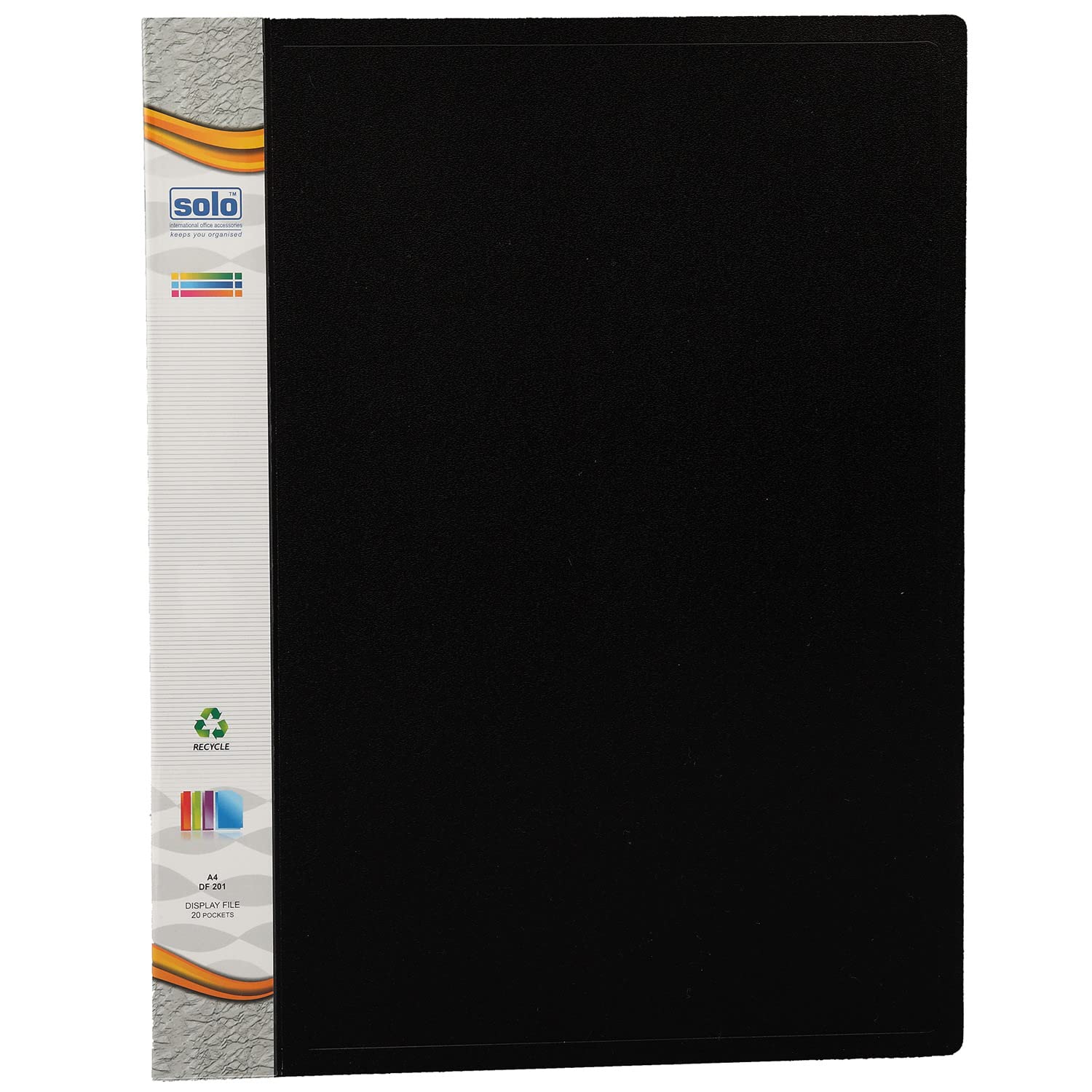 Solo Display File, Presentation Folder with Clear Document Sleeve ...
