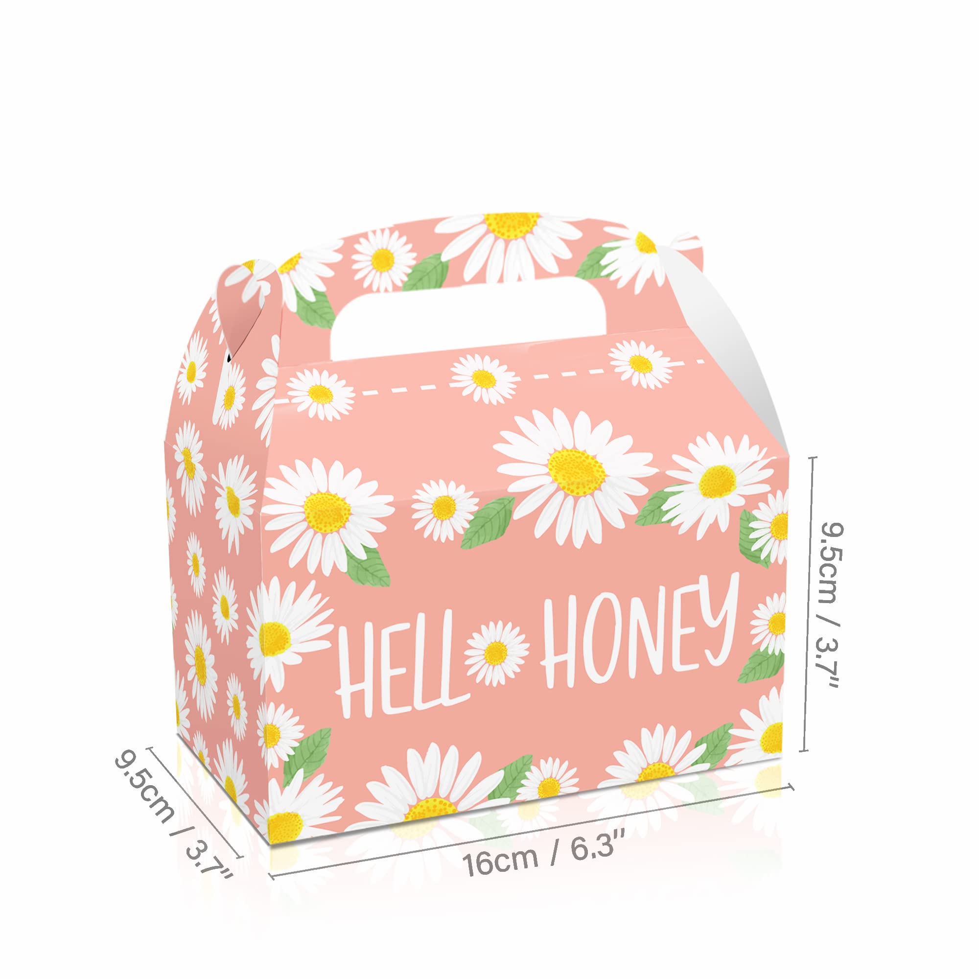 Snapklik.com : 12 Pack Daisy Flower Favor Treat Boxes Pink Daisy ...