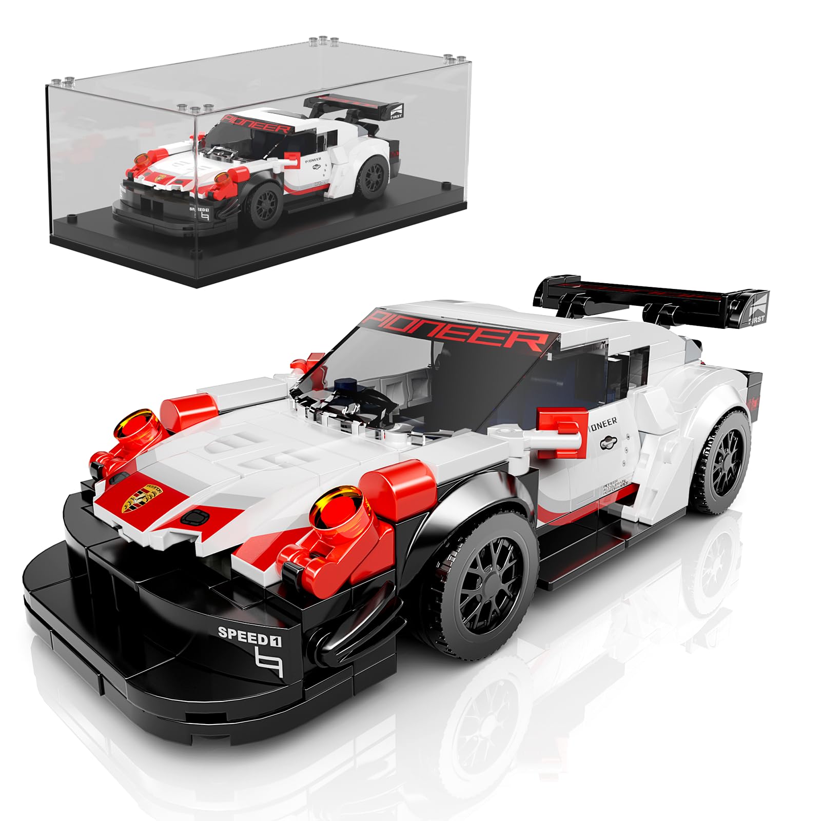 Amazon.com: Mould King Speed Champion 911 RSR Racing Car Building Kit ...