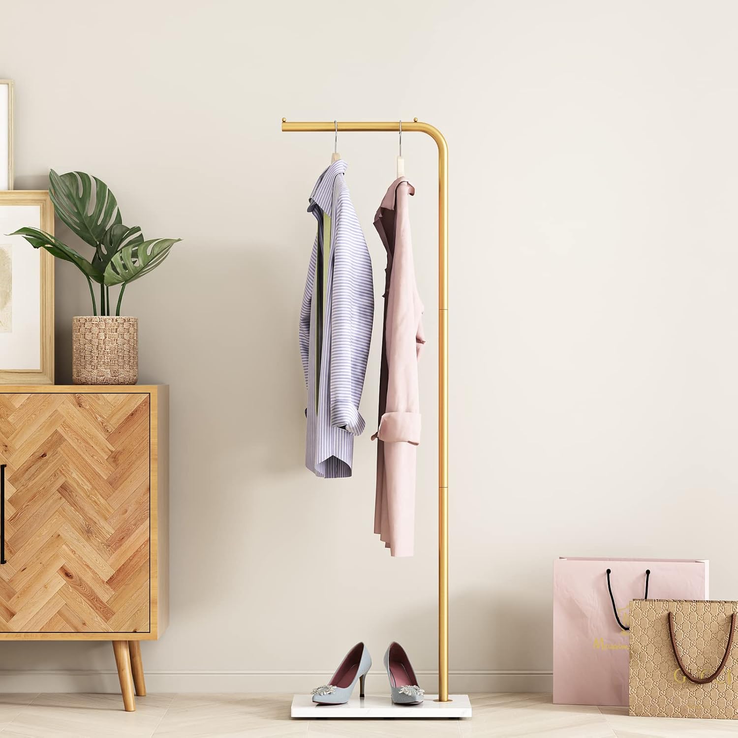 Amazon.com: Gold Coat Rack Modern Coat Rack for Entryway Hallway Office ...