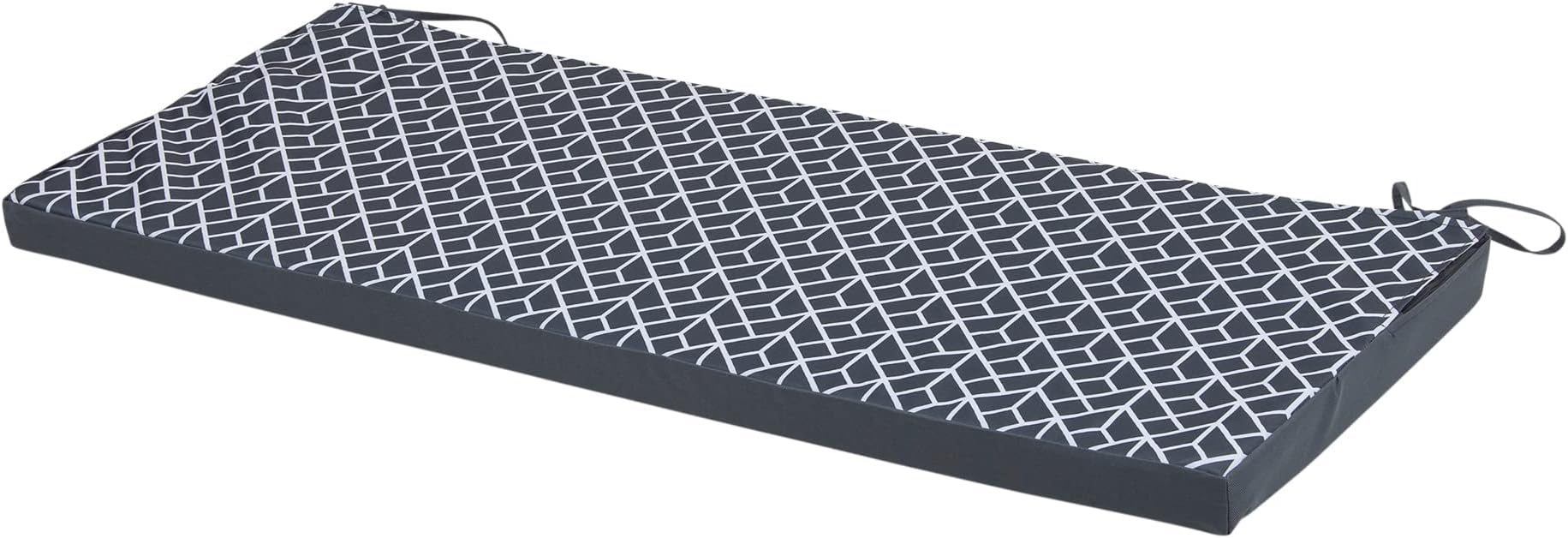 OHS Grey Garden Cushions for Bench, 2 Seater Bench Cushion Soft Outdoor ...