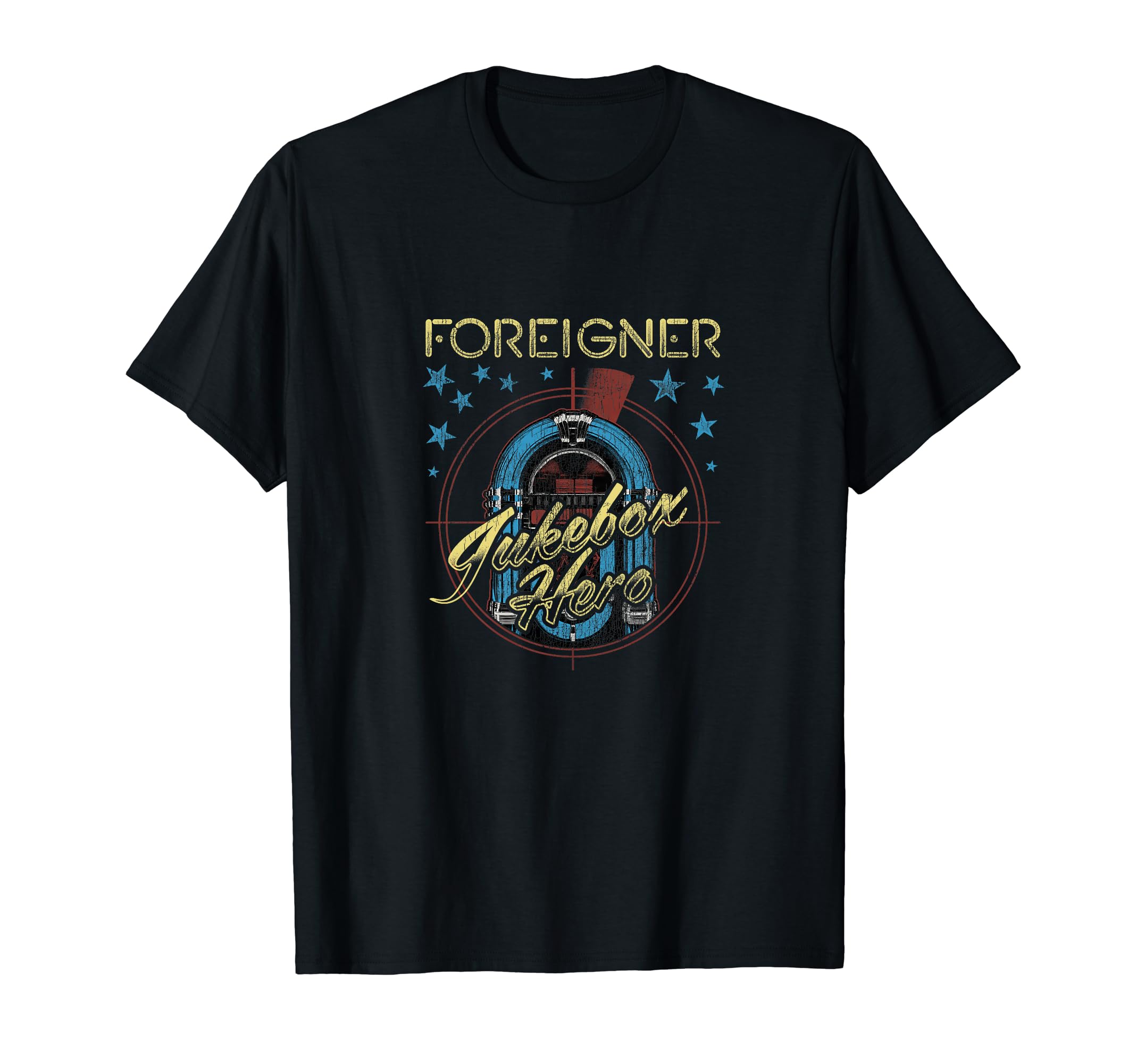 Amazon.com: Foreigner Juke Box Hero T-Shirt : Clothing, Shoes & Jewelry