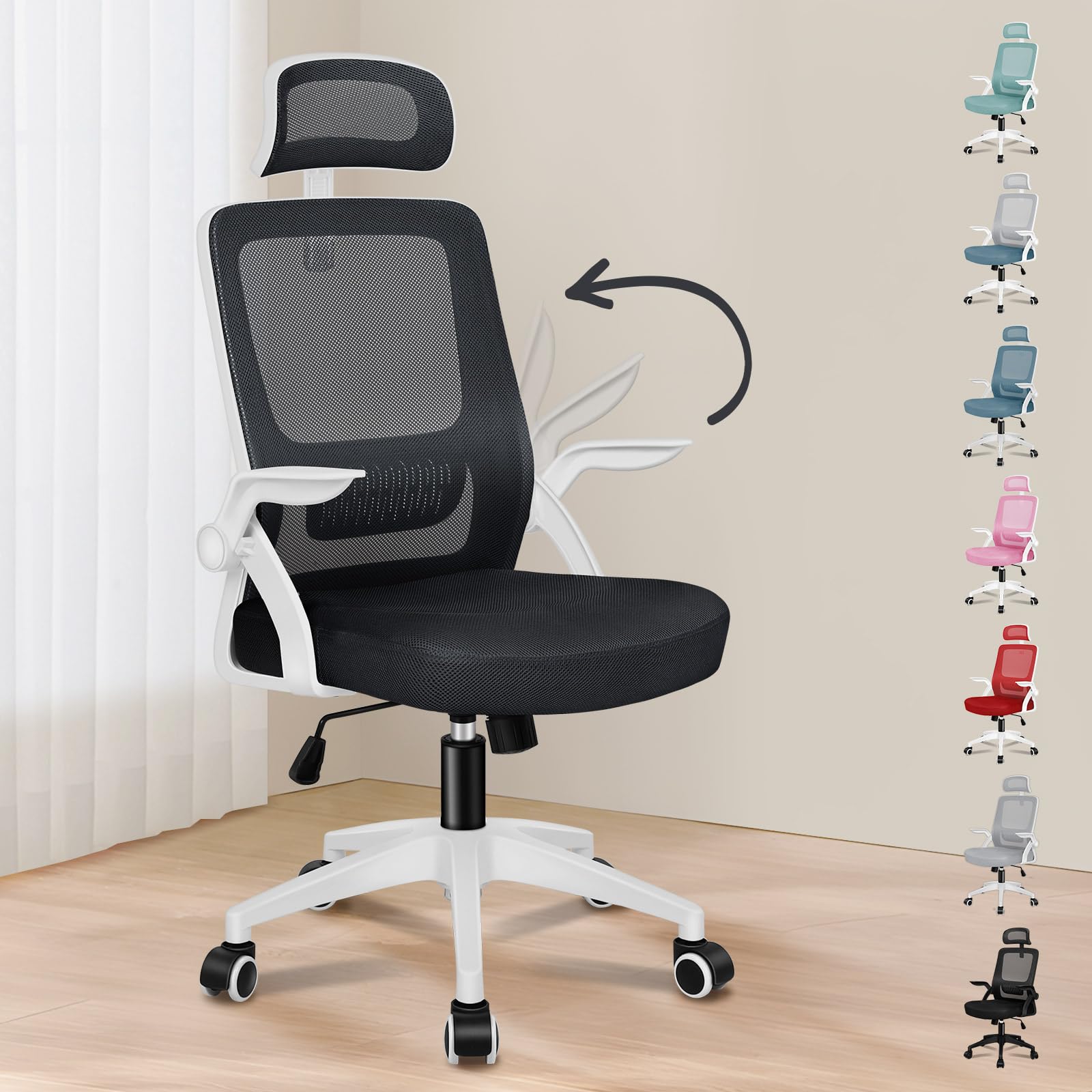 ALFORDSON Sedia da Ufficio Ergonomica per Home Office, Sedia in Rete ...