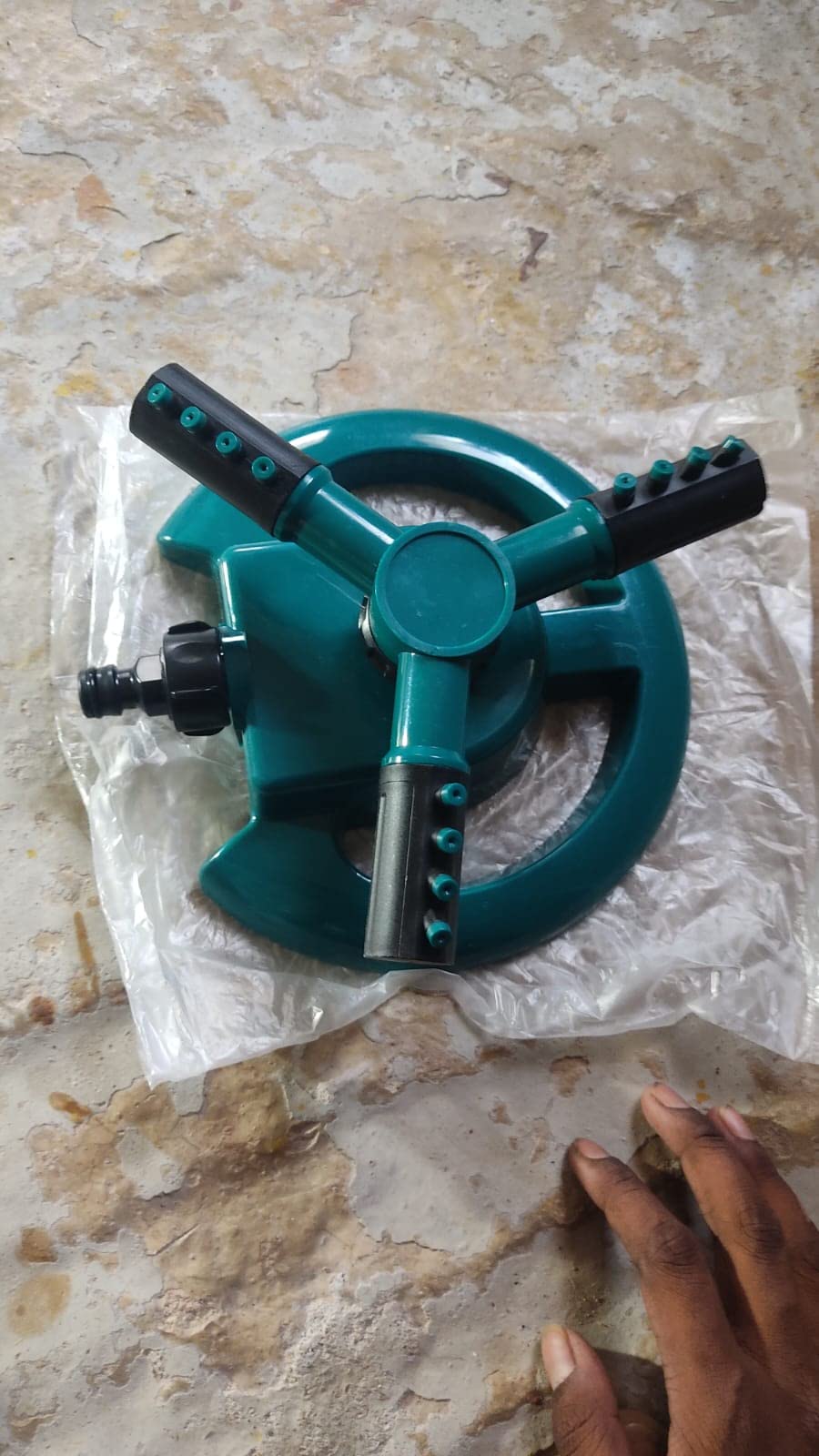 VAYAL IRRIGATIONS® 360 Degree Automatic Rotating Lawn Water Sprinkler ...