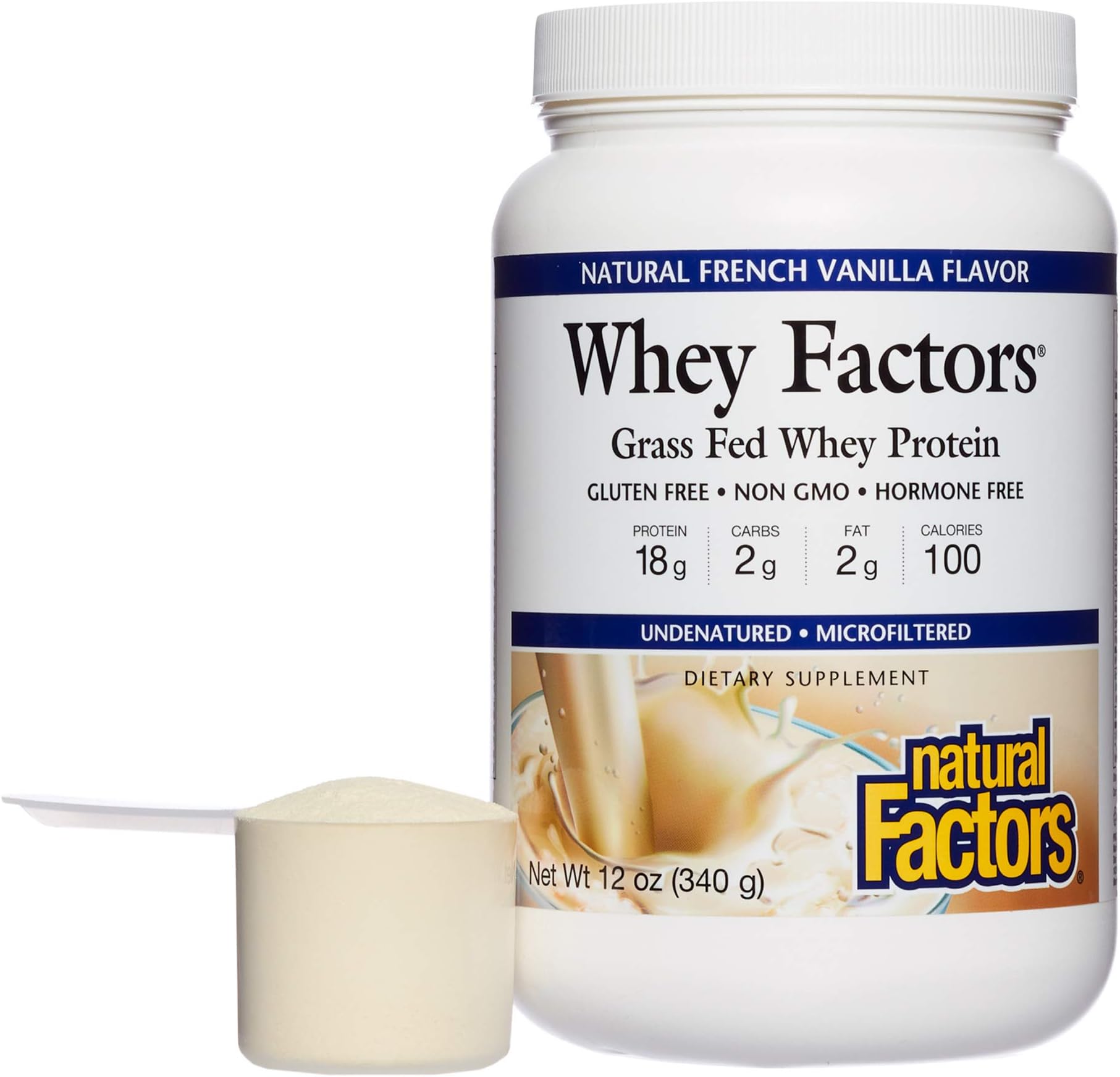 Amazon.com: Whey Factors by Natural Factors, Grass Fed Whey Protein ...