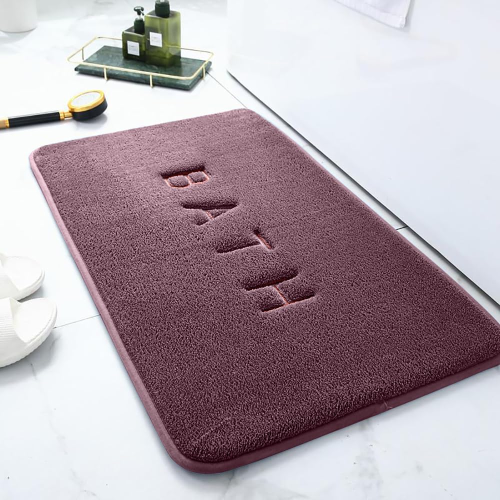 Amazon.co.jp: ZPOW Bath Mat, Washable Foot Wipe, Quick Drying, Water ...