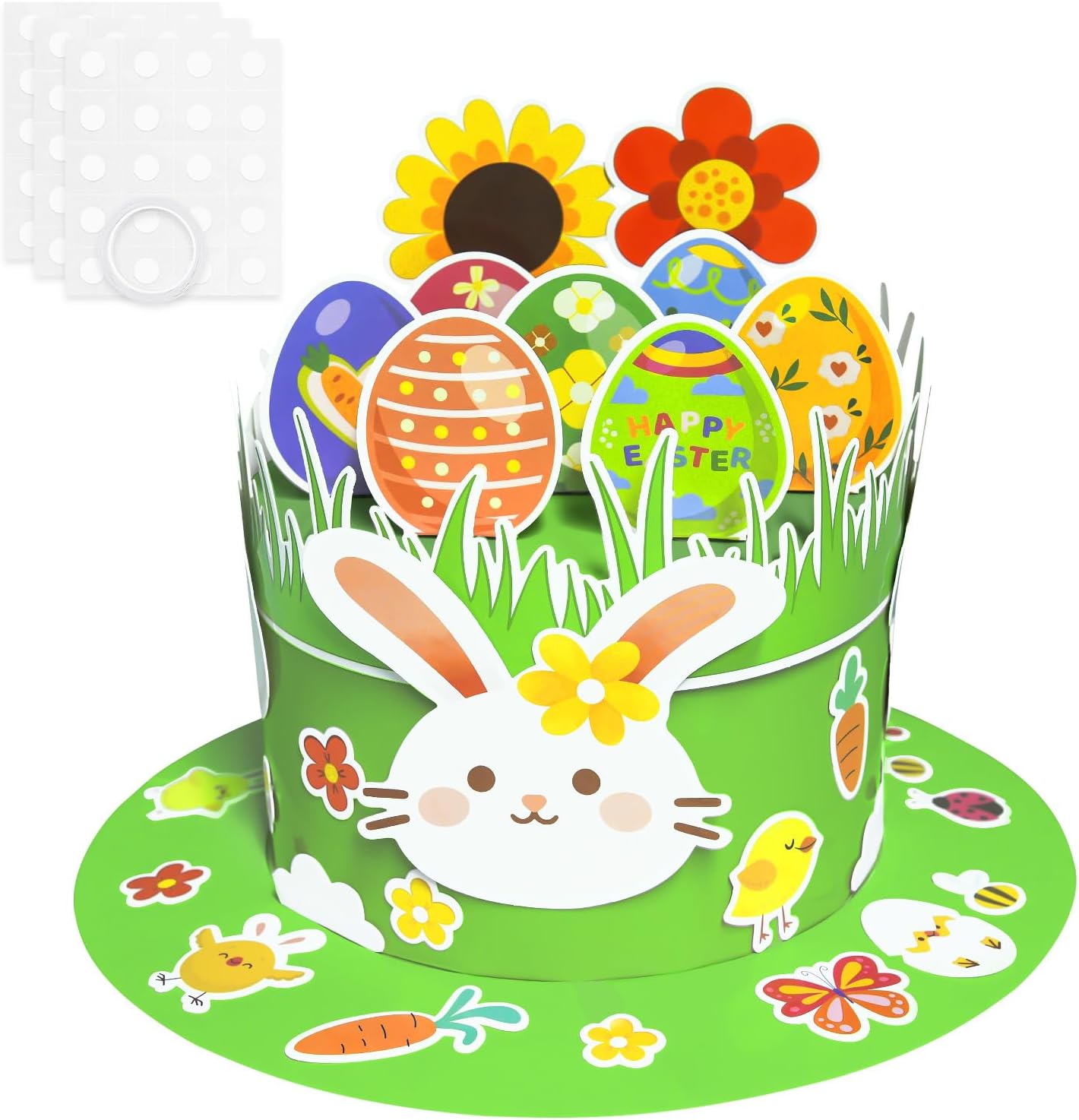 Dalugo Easter Bonnet Decorations Kit, Make Your Own Bonnet, DIY Easter ...