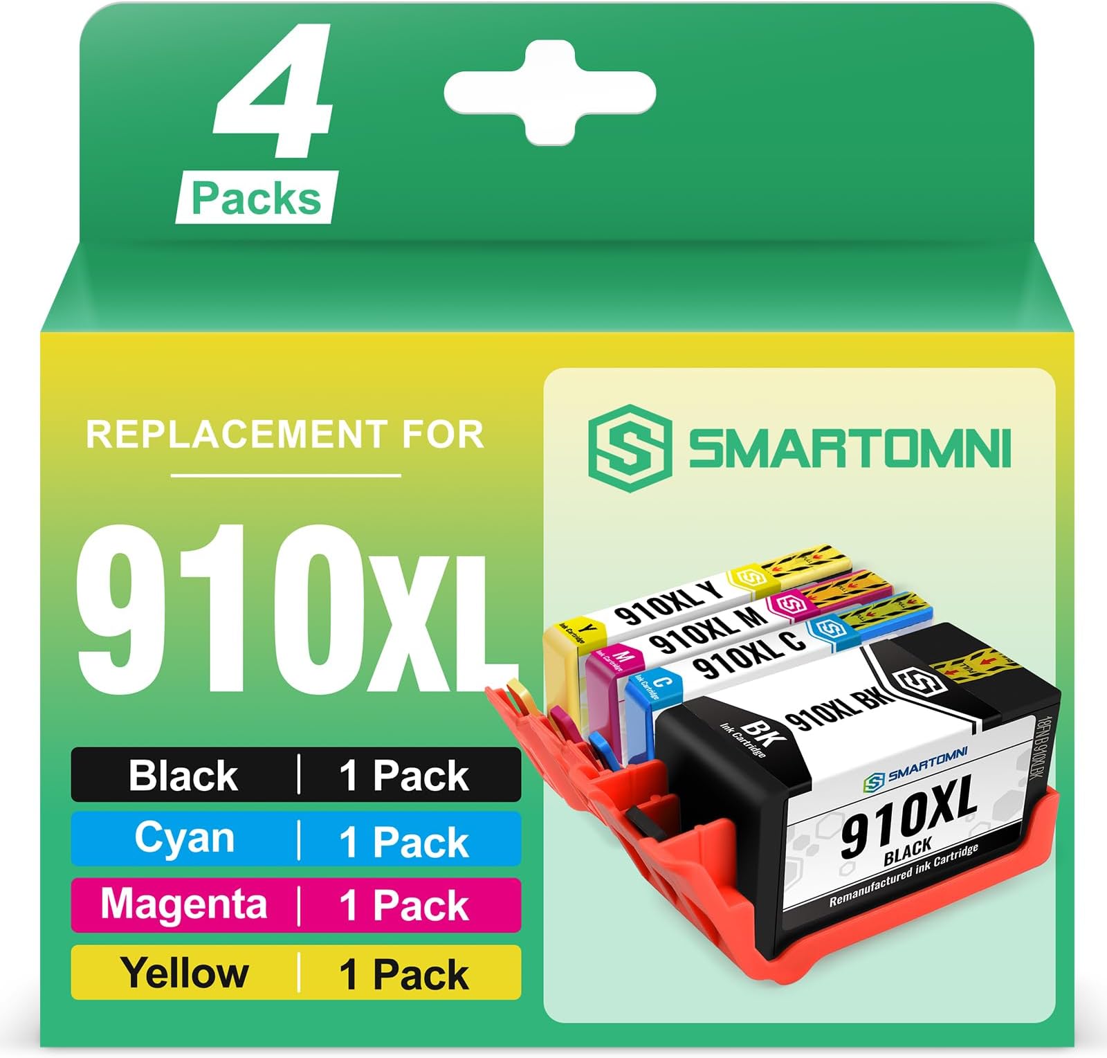 Amazon.com: S SMARTOMNI 910XL Remanufactured 910XL Ink High Yield ...
