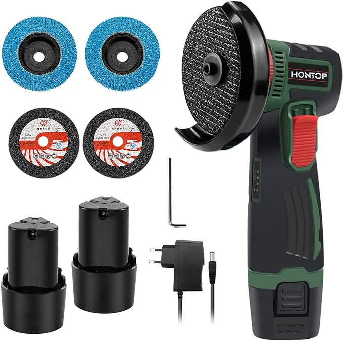 Mini Meuleuse Sans Fil avec Batterie,Mini Disqueuse Sans Fil avec 2 ...