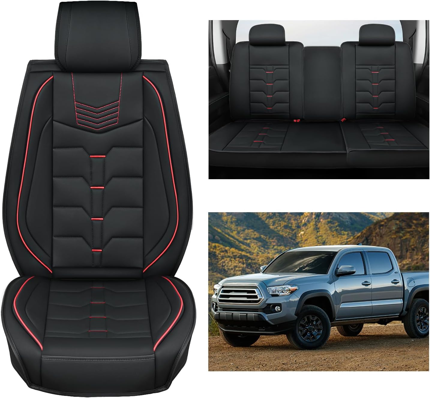Amazon.com: Nilight Car Seat Covers Custom Fit 2005-2024 Toyota Tacoma ...