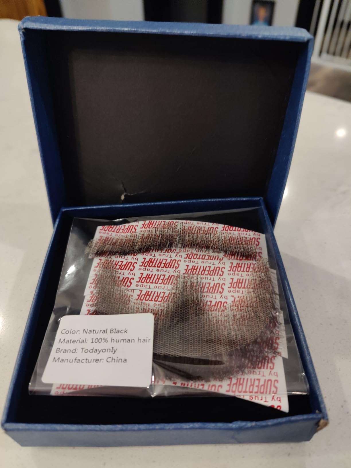 Amazon.com : Fake Beard Realistic 100% Human Hair Full Hand Tied Fake ...