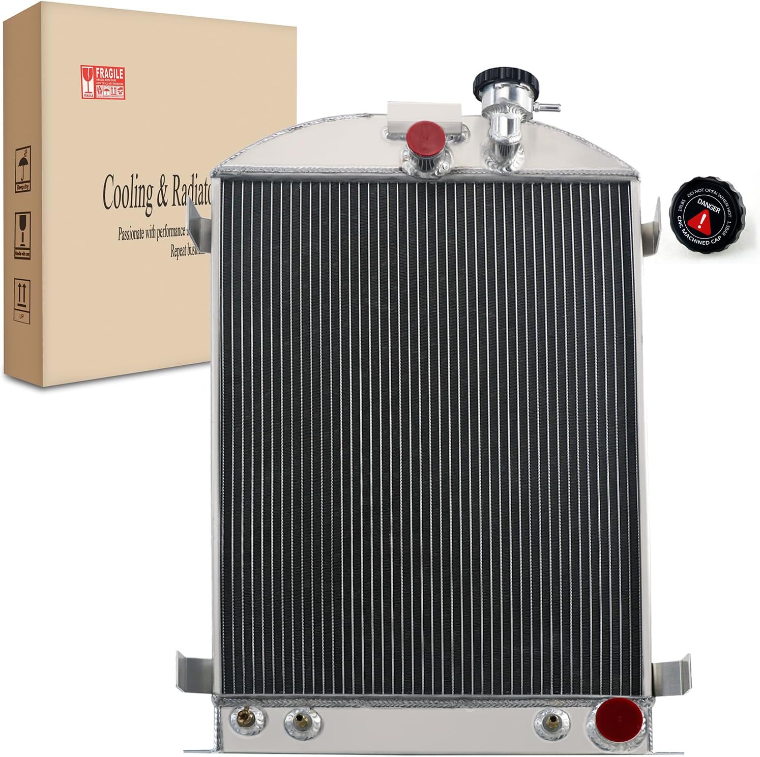 Amazon.com: EGINCOOLER 4 Row Core Aluminum Radiator for 1930-1936 Ford ...