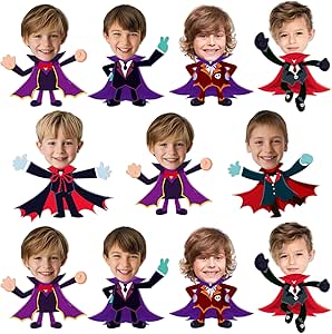 Amazon.com: 60 Pcs Halloween Cutouts for Bulletin Board Decorations ...