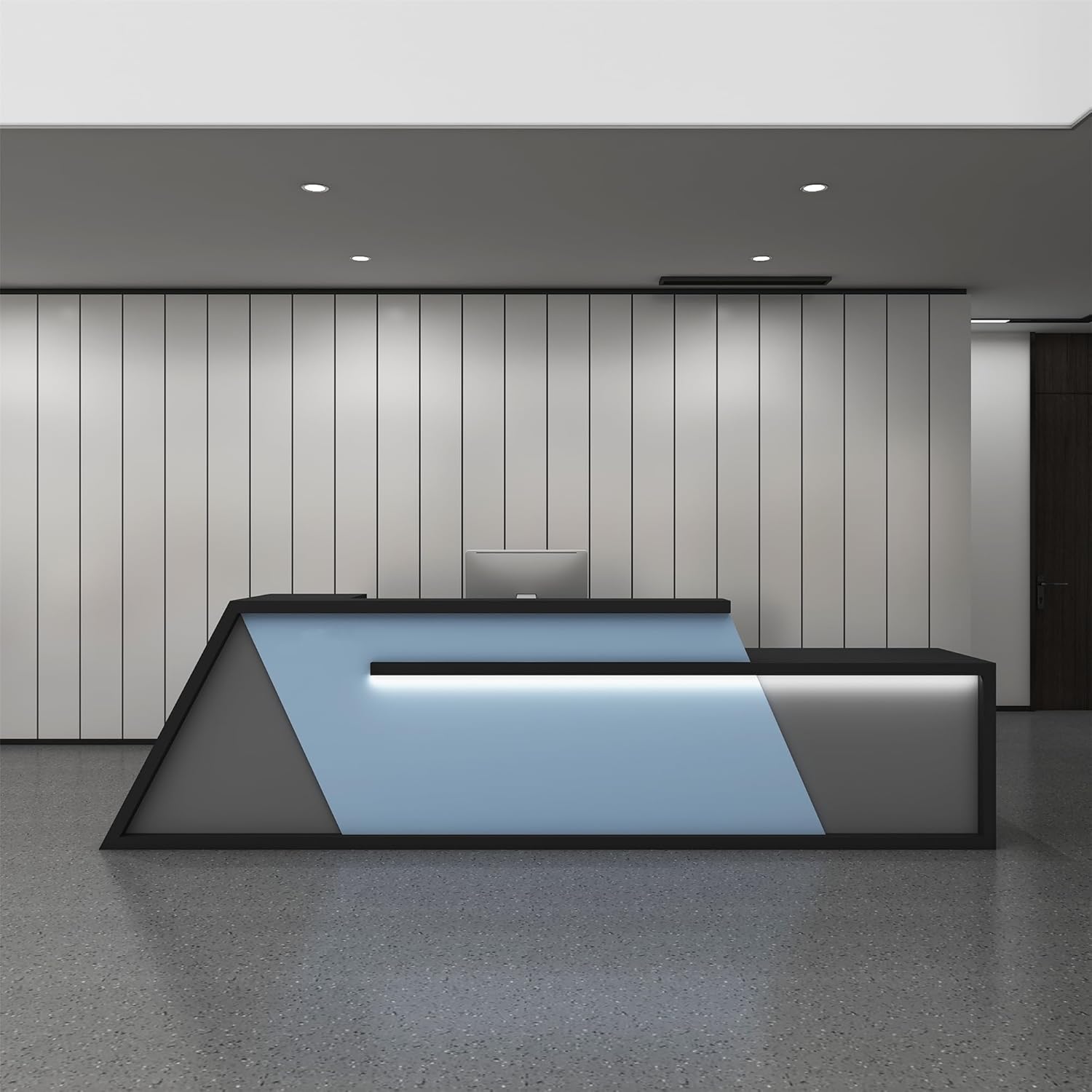 Amazon.com: ZGNBSD Reception Desk - Modern Front Desk and Checkout ...