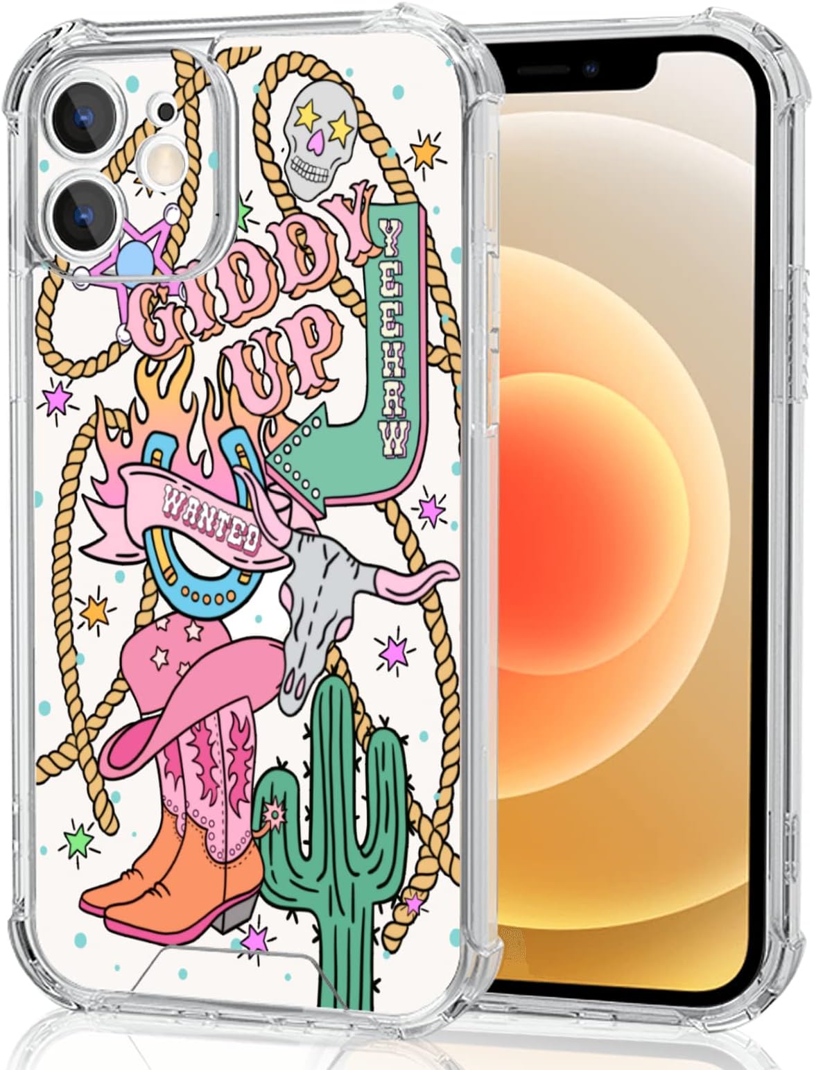 Amazon.com: iPhone 12/12 Pro Coquette Bow Cowgirl Boots Girly Western ...