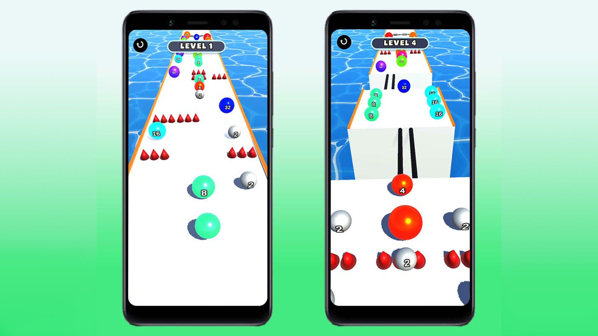 2048 Ball Rush! Numbers Ball Run Merge Master - 2248 Color Ball Rolling ...