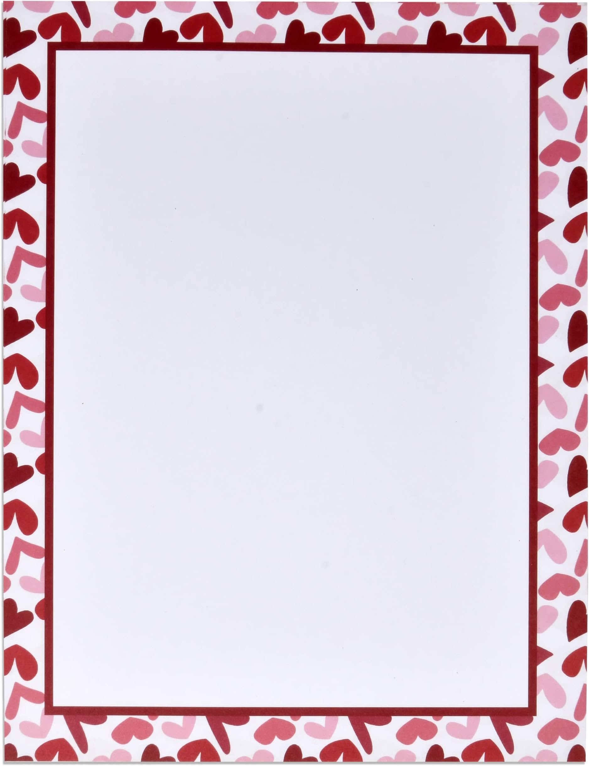 Amazon.com: Cosco Pink & Black Letterhead, Valentine Hearts : Office ...