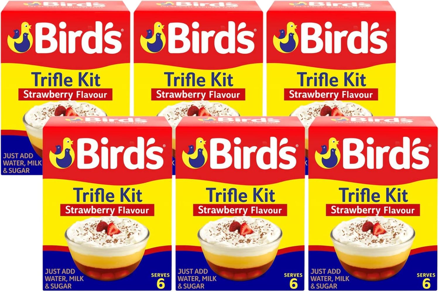 The Bramble Bay Birds Trifle Kit Strawberry Flavour | Delicious ...