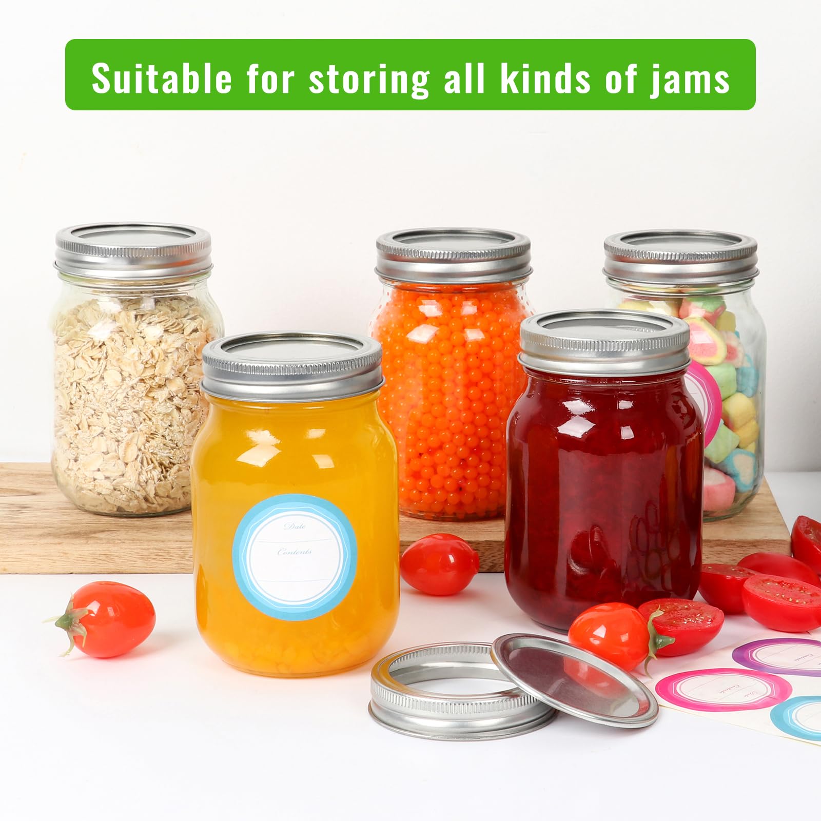 Snapklik.com : STARSIDE 16 Oz Glass Mason Jars